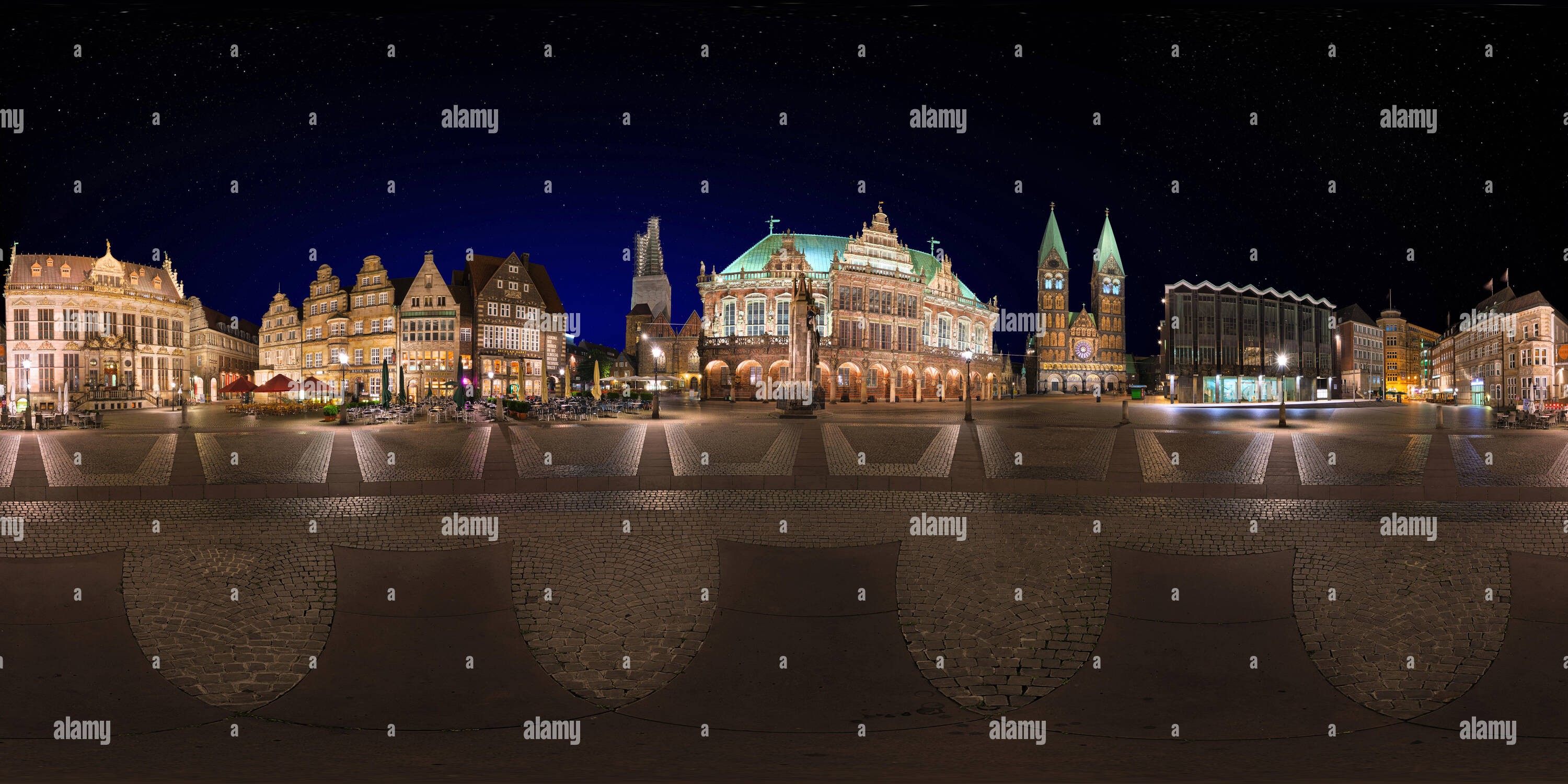 360° view of Nightlife Bremen, Germany - Alamy