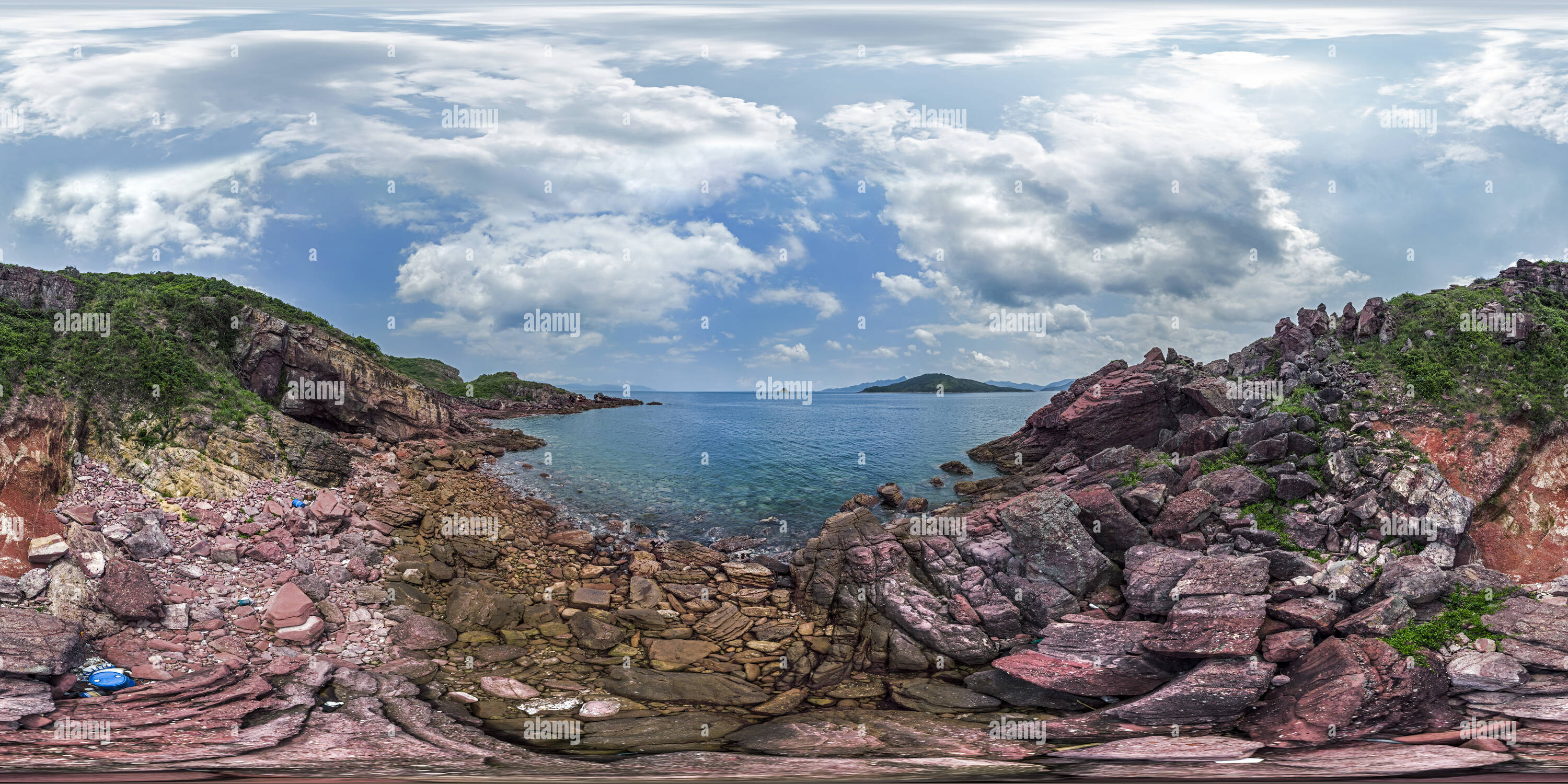 360° view of Nam Wan(赤洲南灣), Port Island, HK - Alamy