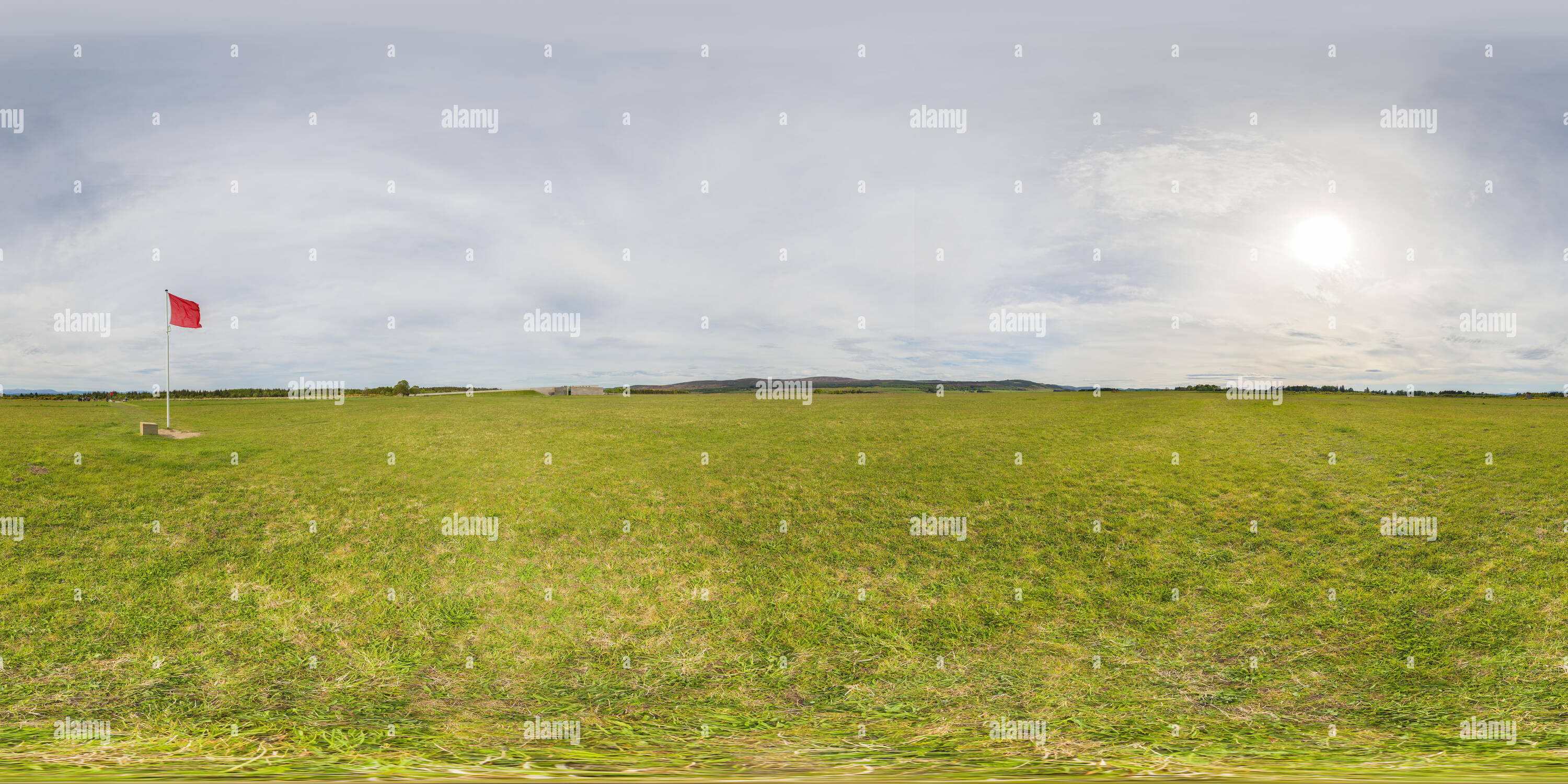 360° view of The defending position of king George II's army against ...
