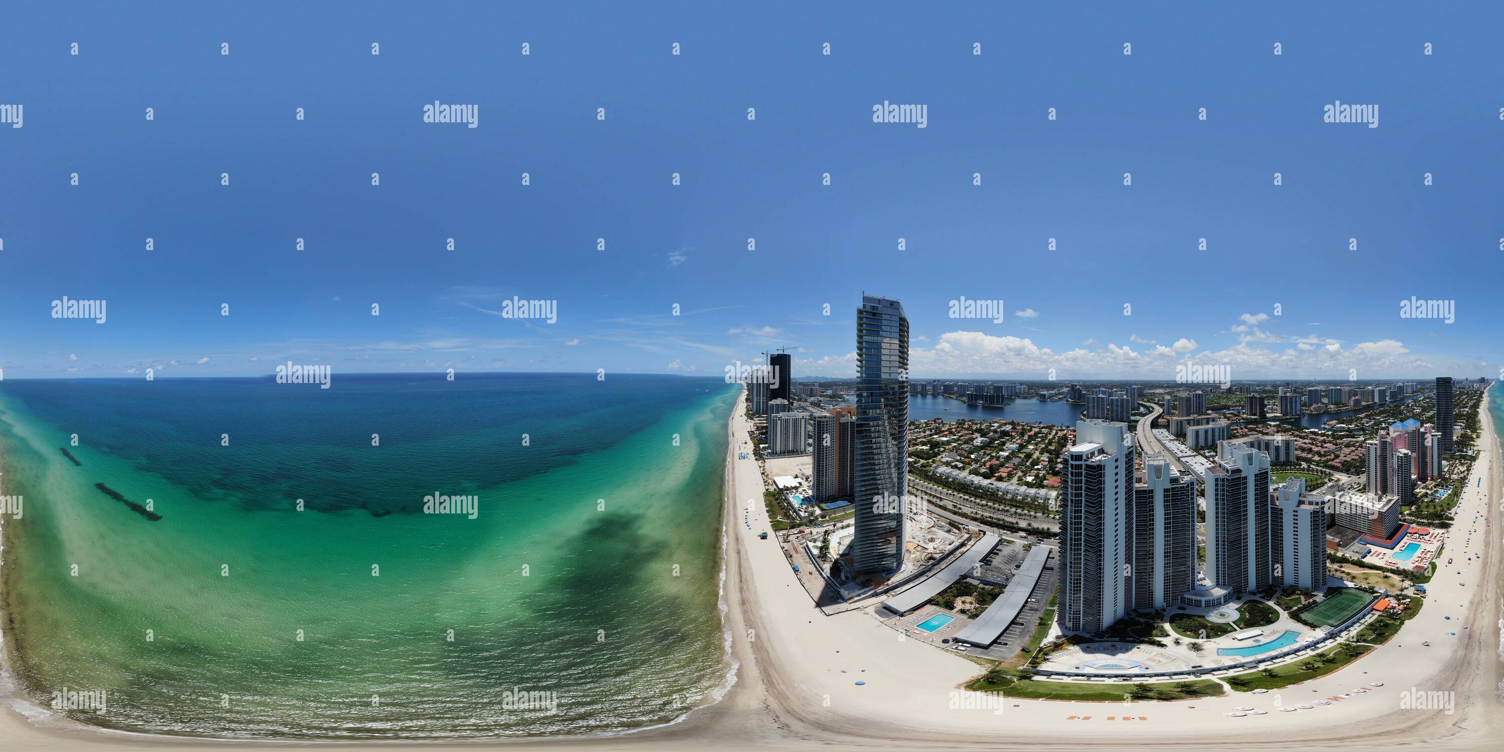 360° view of Sunny Isles Beach. Florida - Alamy