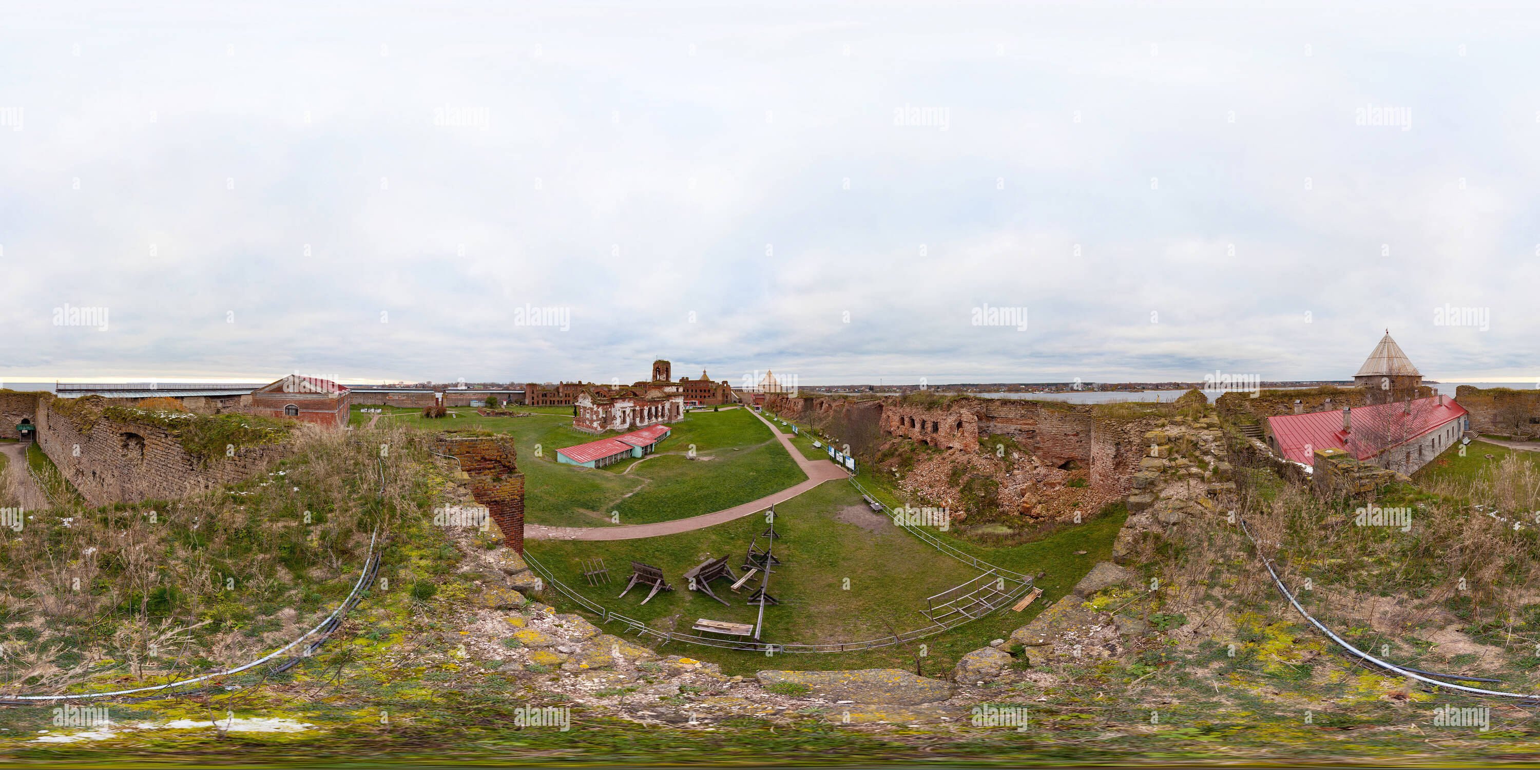 360° view of Крепость Орешек (Oreshek Fortress - Alamy