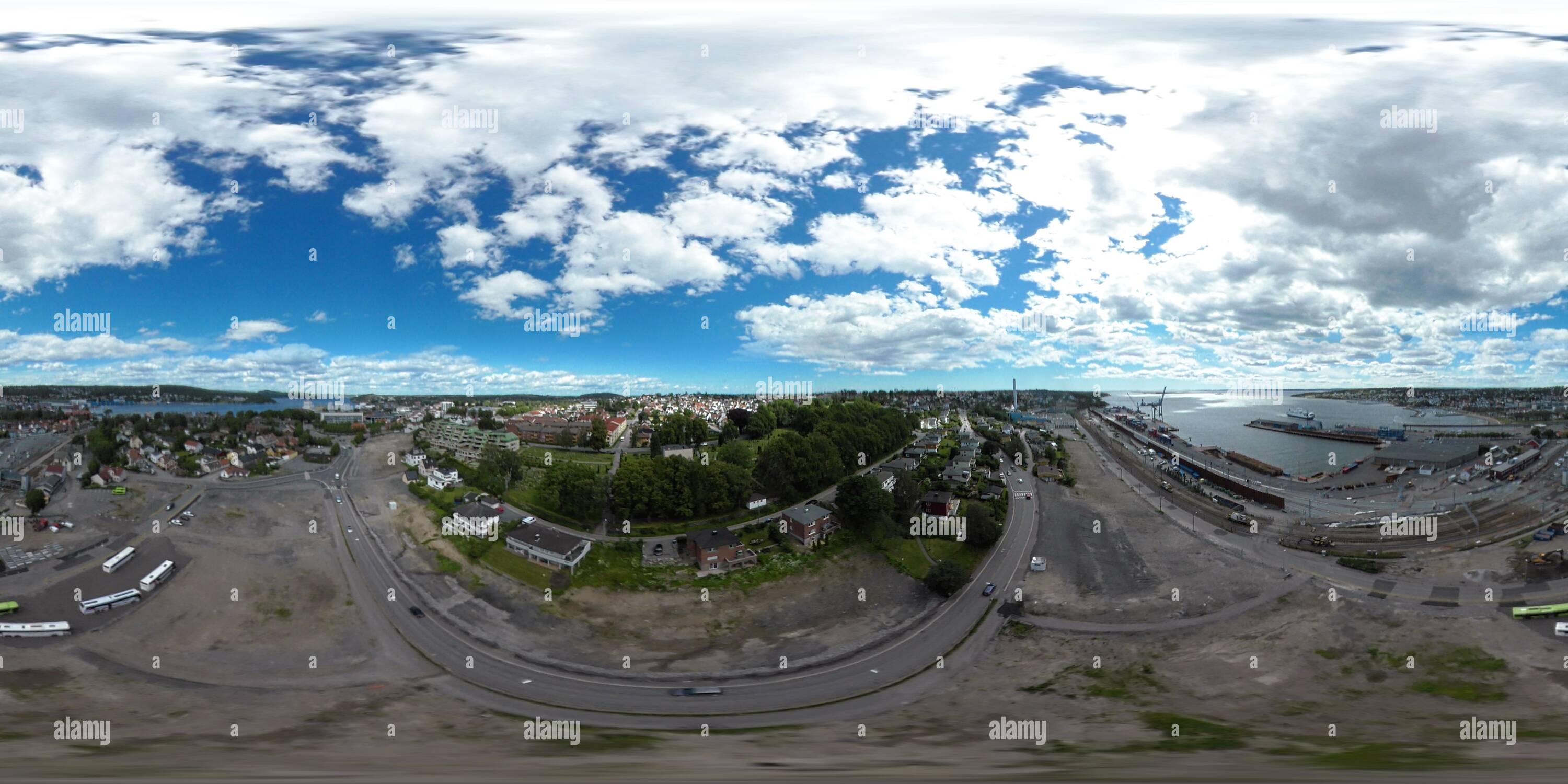 360° view of Moss future train station - Alamy