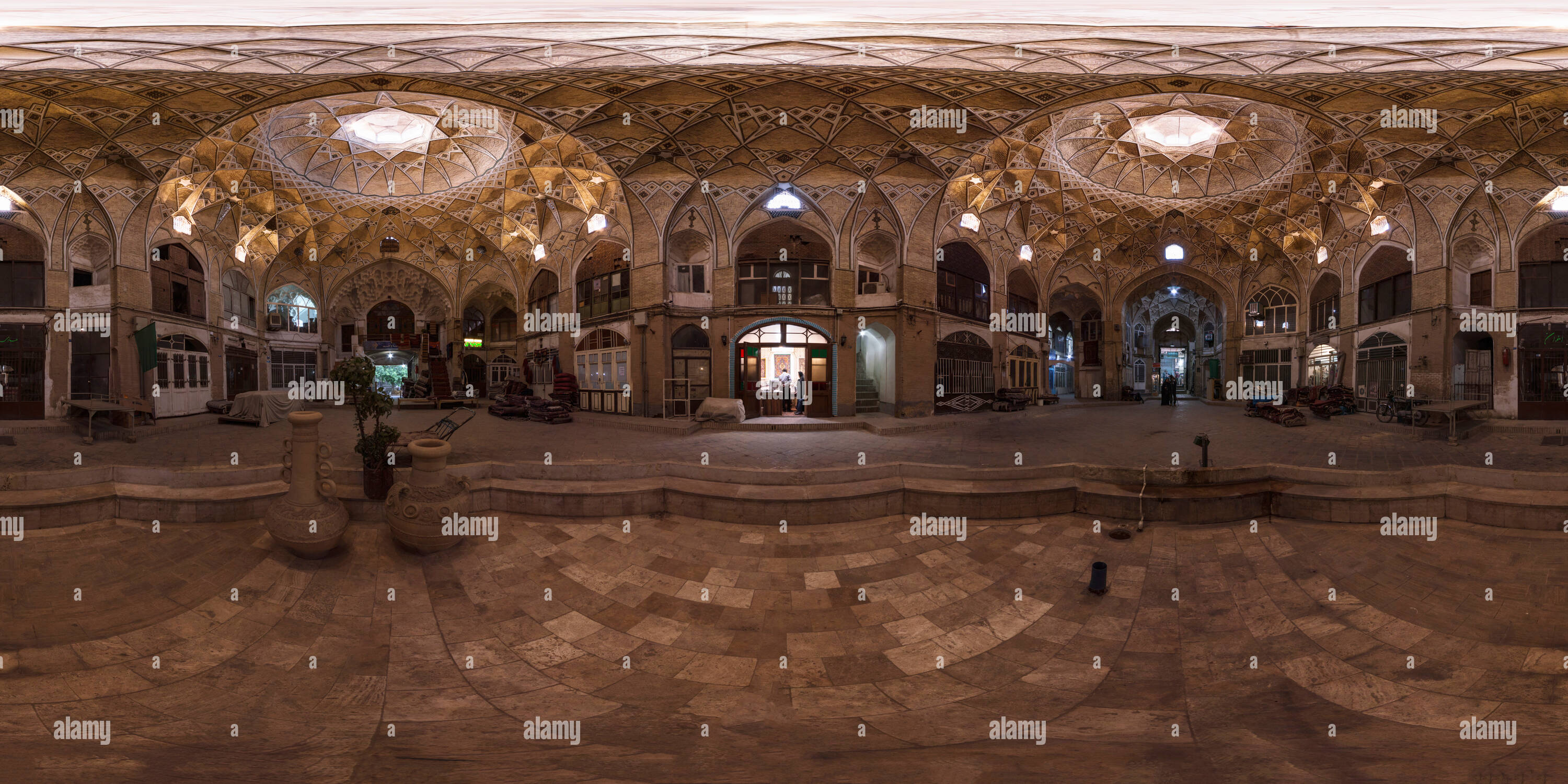 360° view of Timche farsh located in Qom, Iran - Alamy