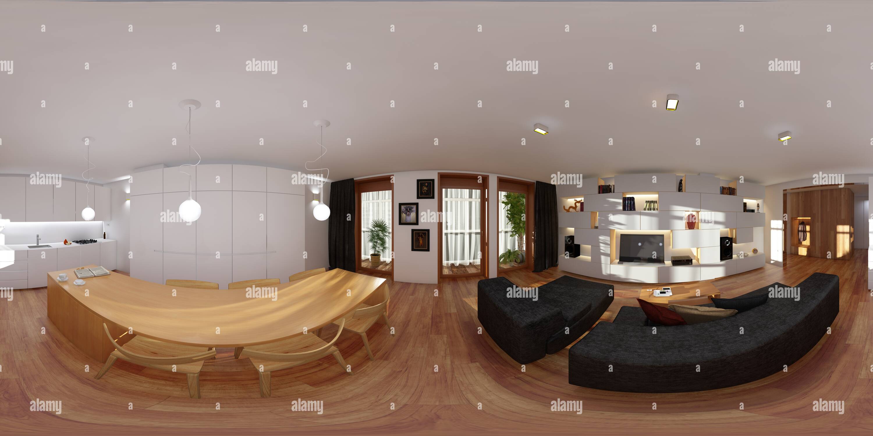 360° view of First 3d visualisation interior by Neymur - Alamy
