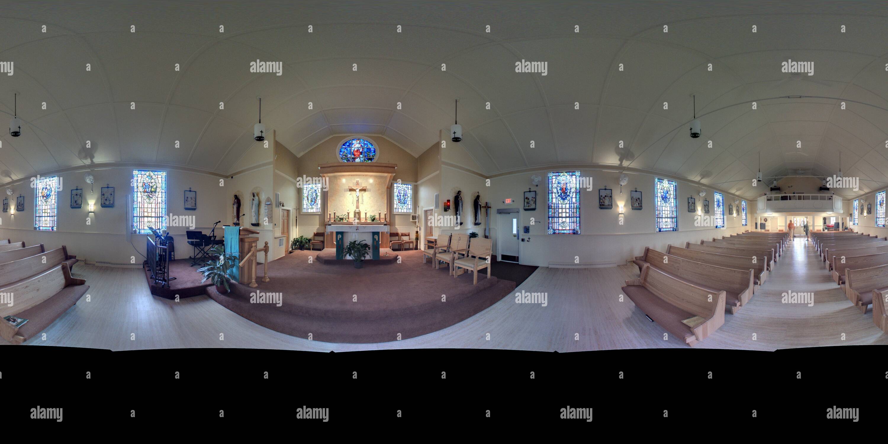 360° view of Good Shepard Interior Church 1 - Alamy