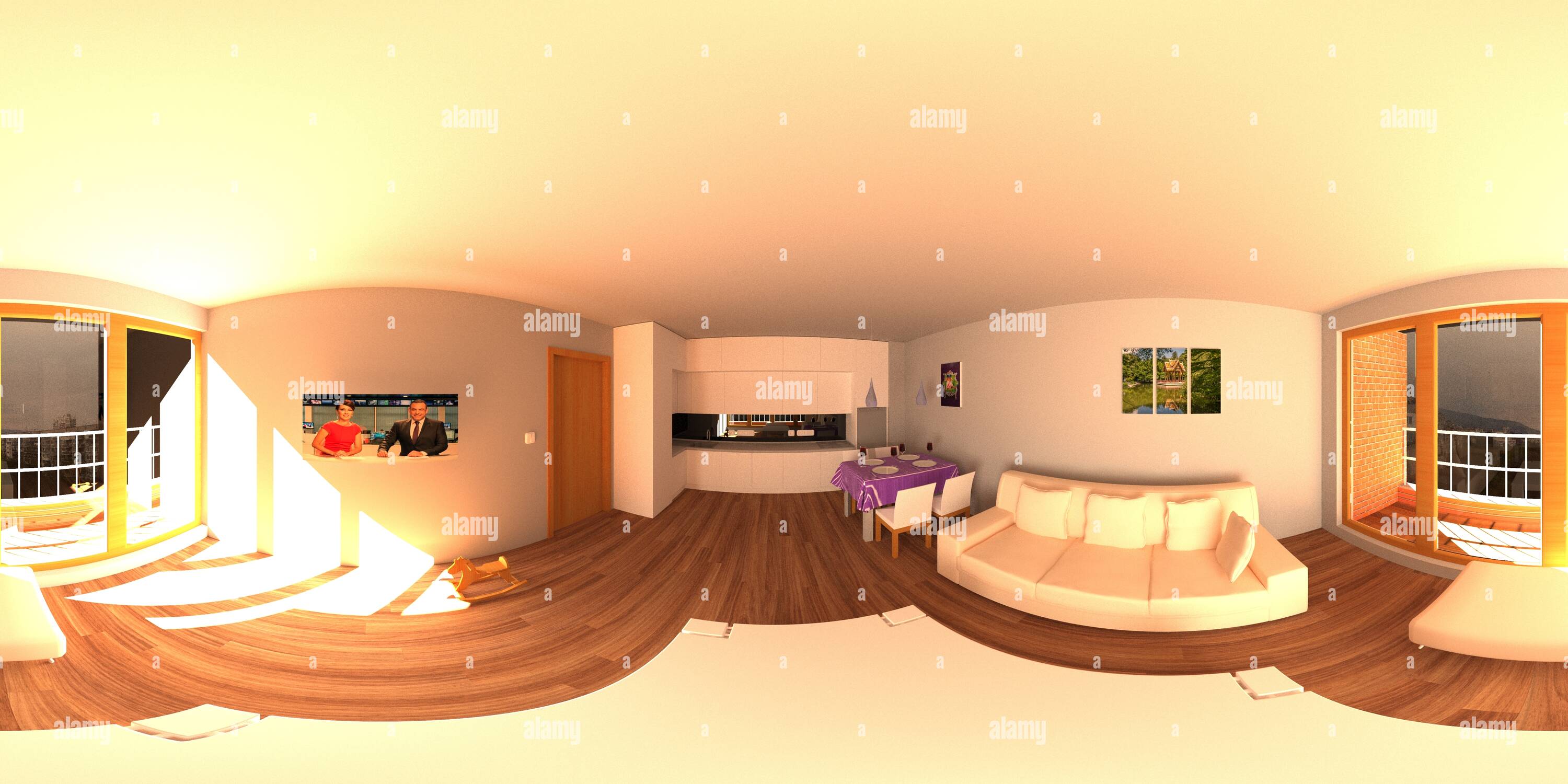 360 View Of 360 Degree Home Alamy