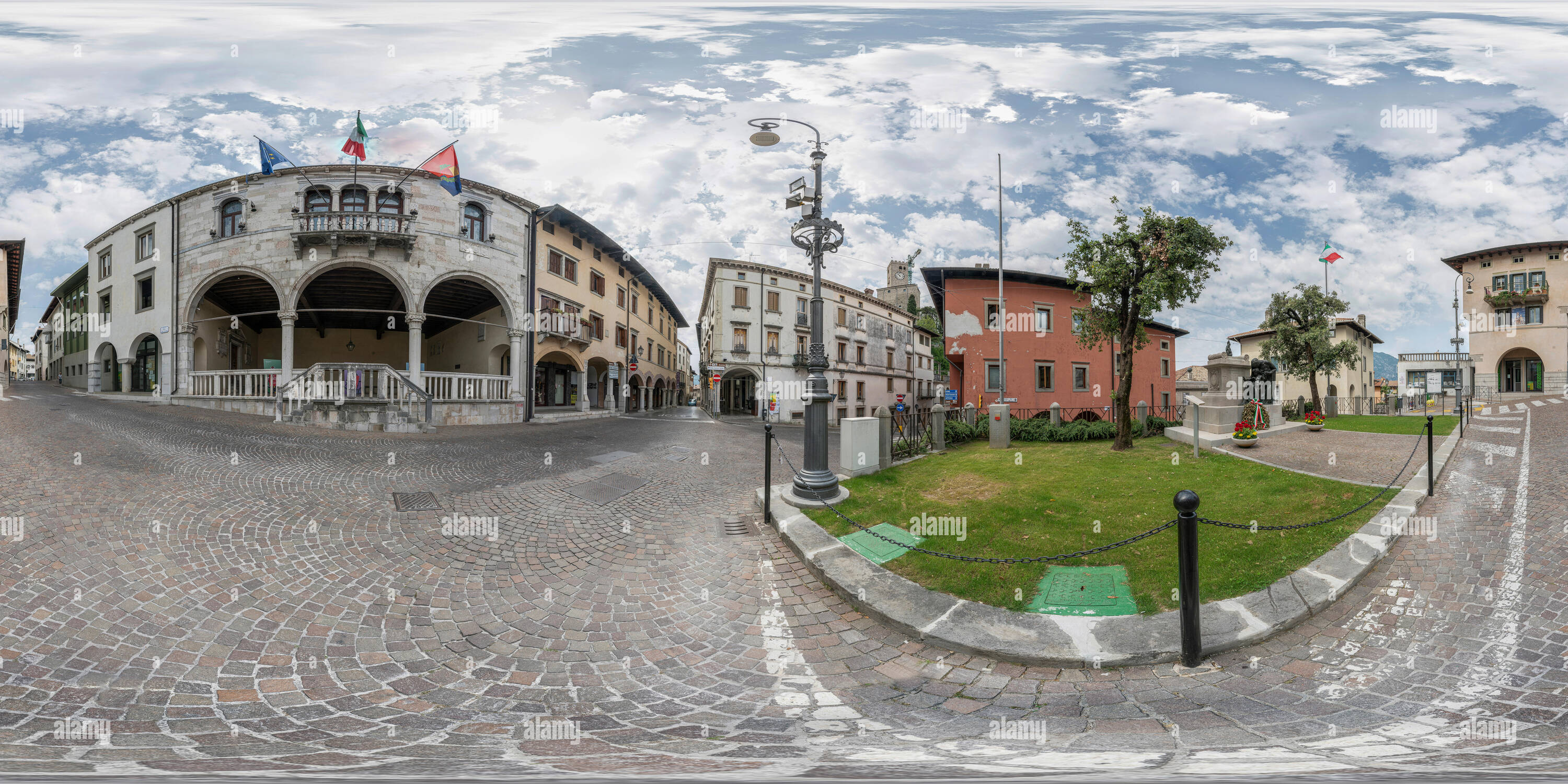 360° view of Gemona del Friuli, Friuli Venezia Giulia region, Italy ...