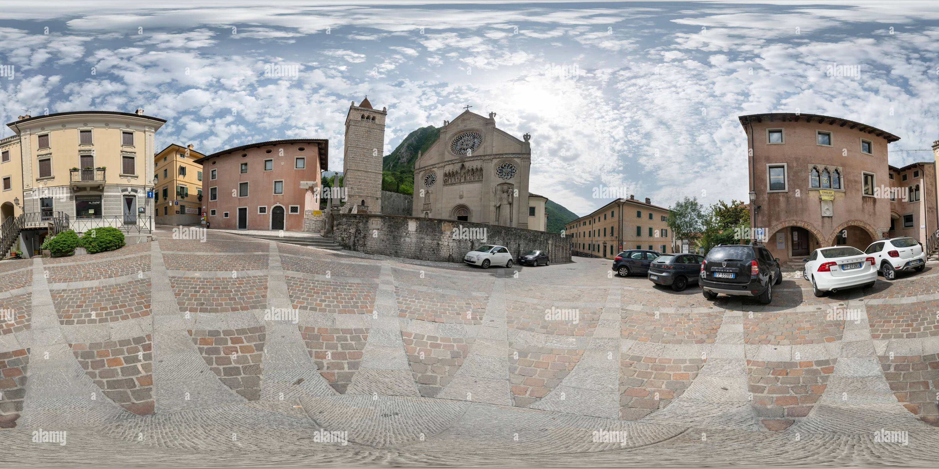 360° view of Gemona del Friuli, Friuli Venezia Giulia region, Italy ...