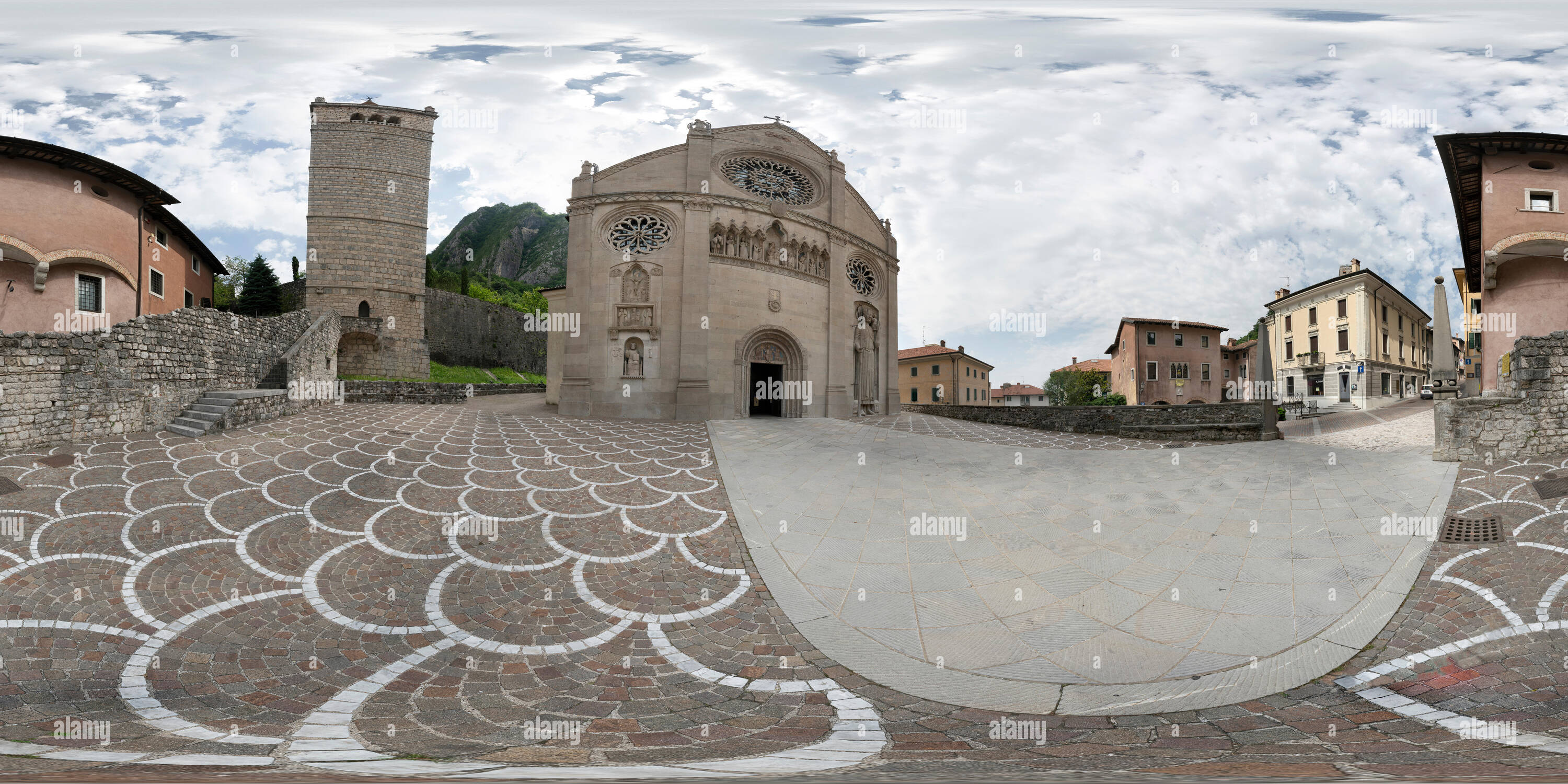 360° view of Gemona del Friuli, Friuli Venezia Giulia region, Italy ...