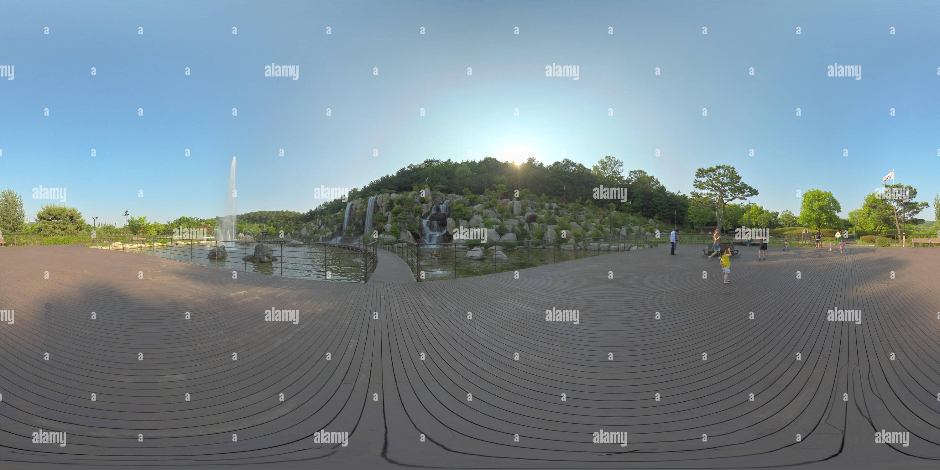 360° view of Ansan, South Korea - 12 June 2019. Panorama 360 degrees ...