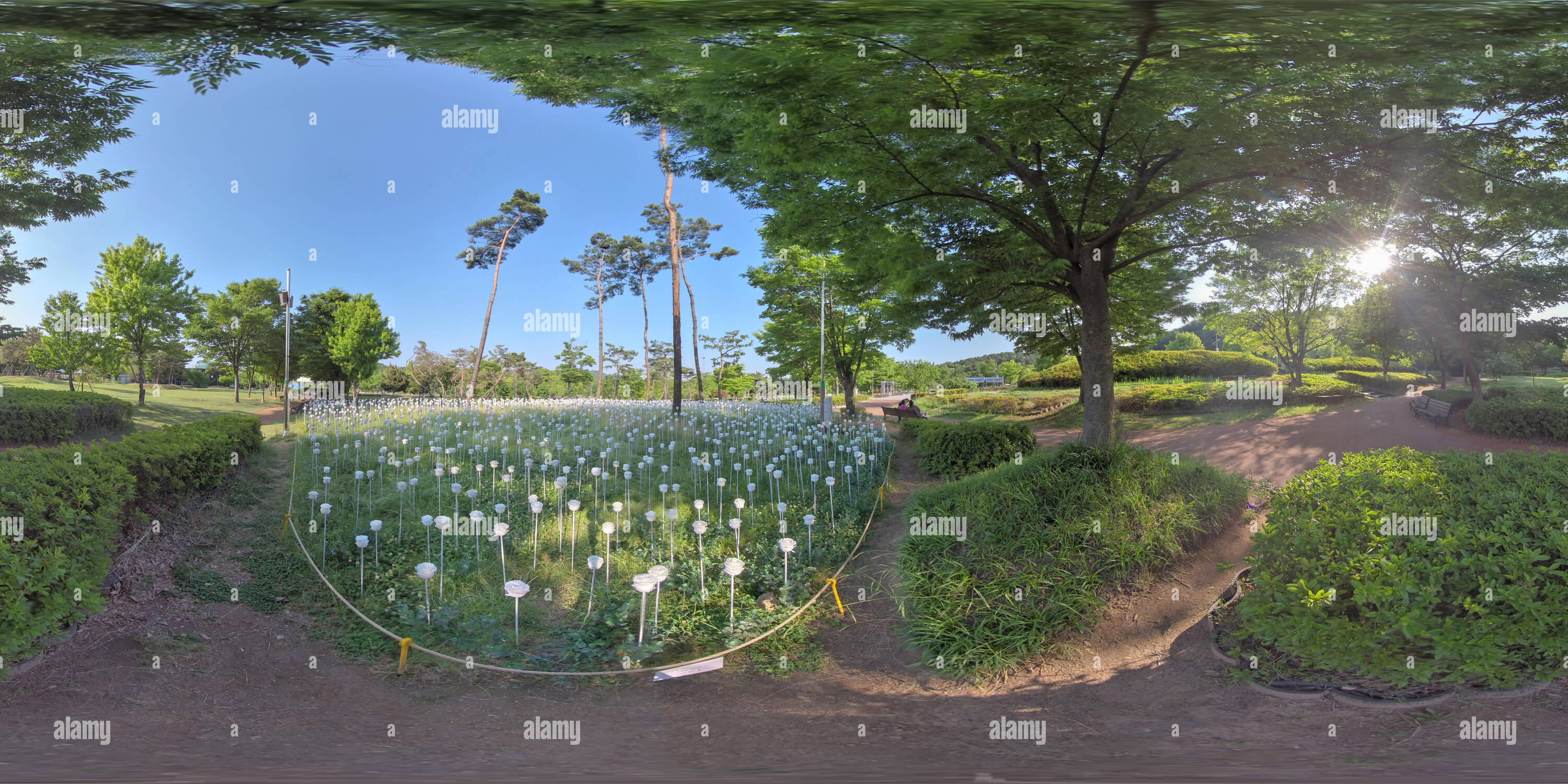 360° view of Ansan, South Korea - 12 June 2019. Panorama 360 degrees ...