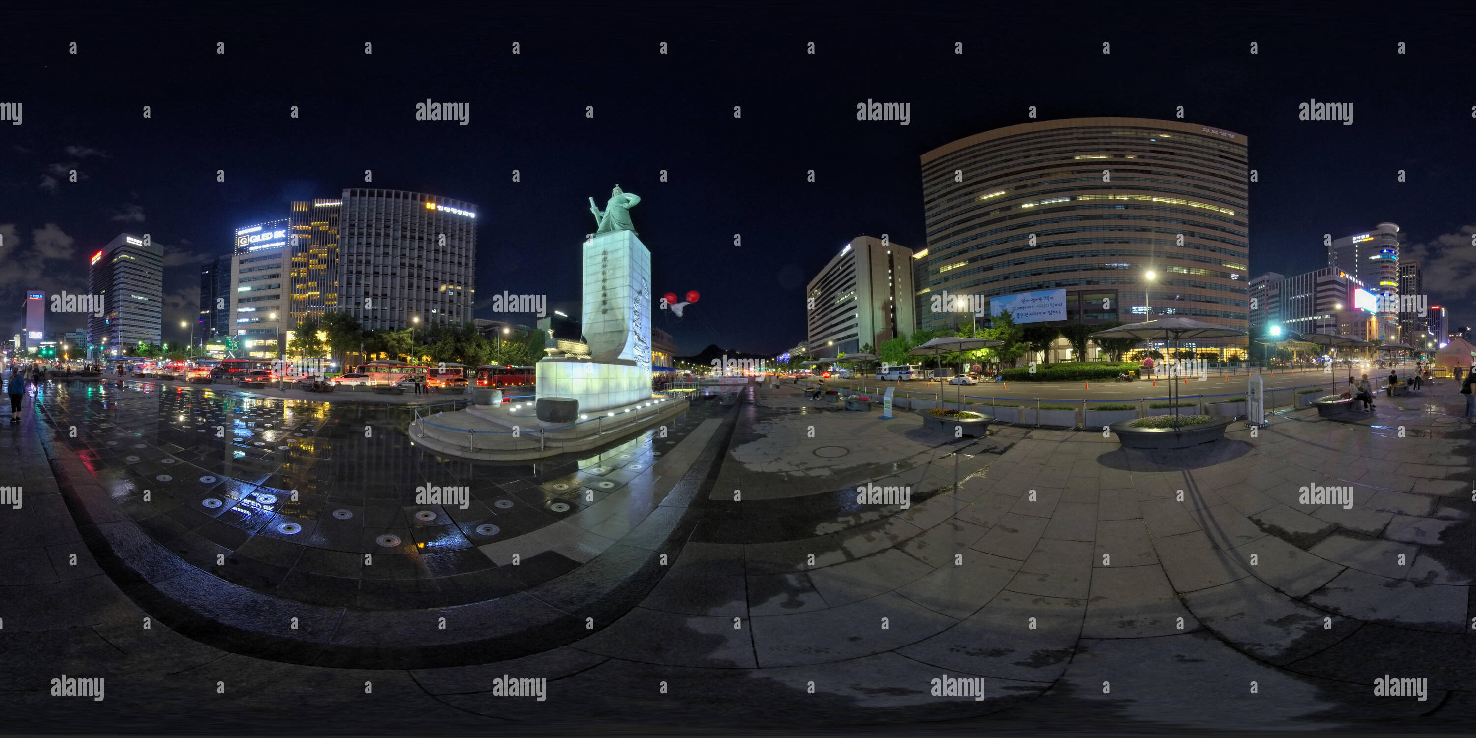 360° view of Seoul, South Korea - 22 June 2019 360 degrees panorama ...
