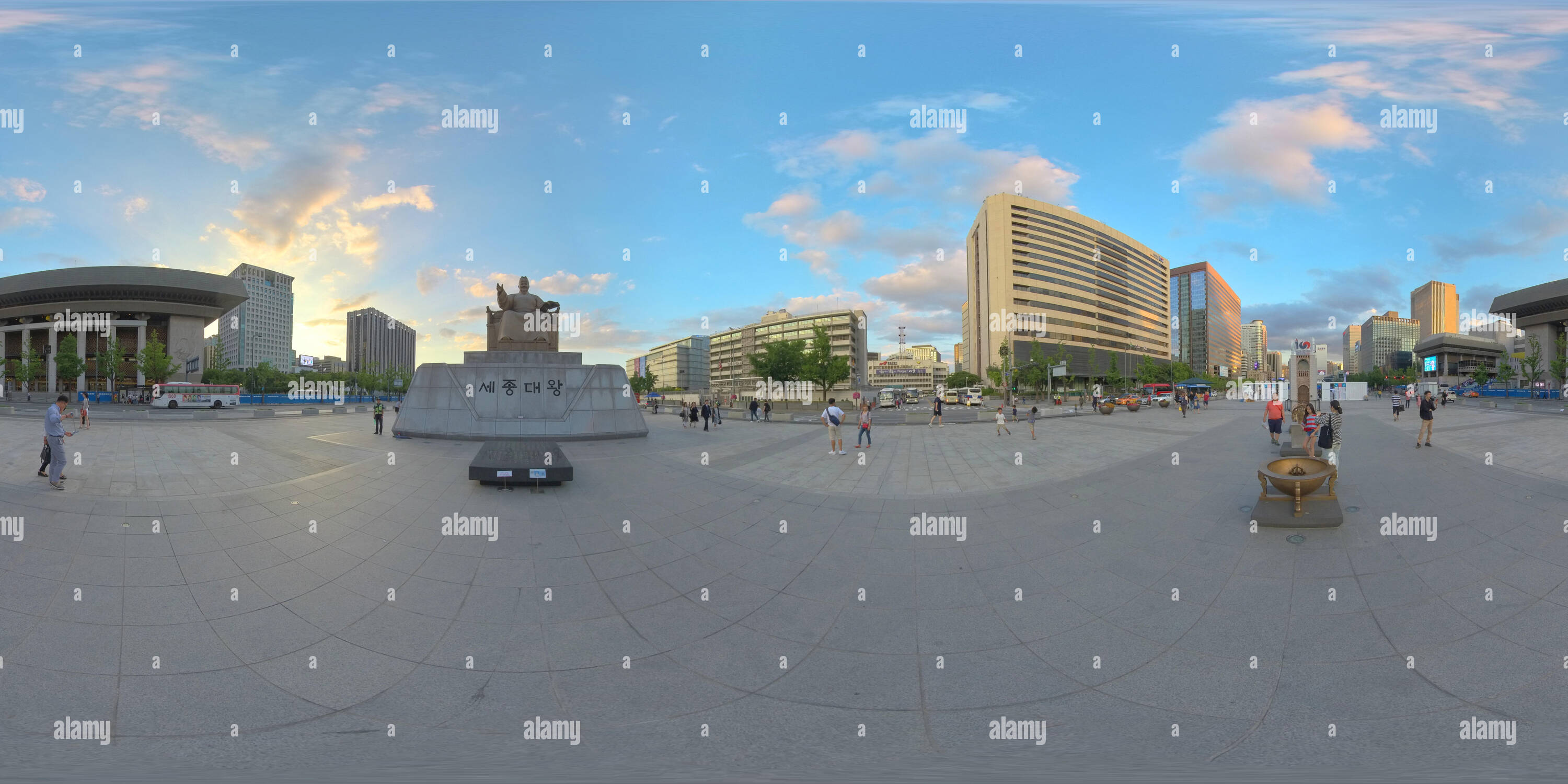 360° view of Seoul, South Korea - 22 June 2019 360 degrees panorama ...