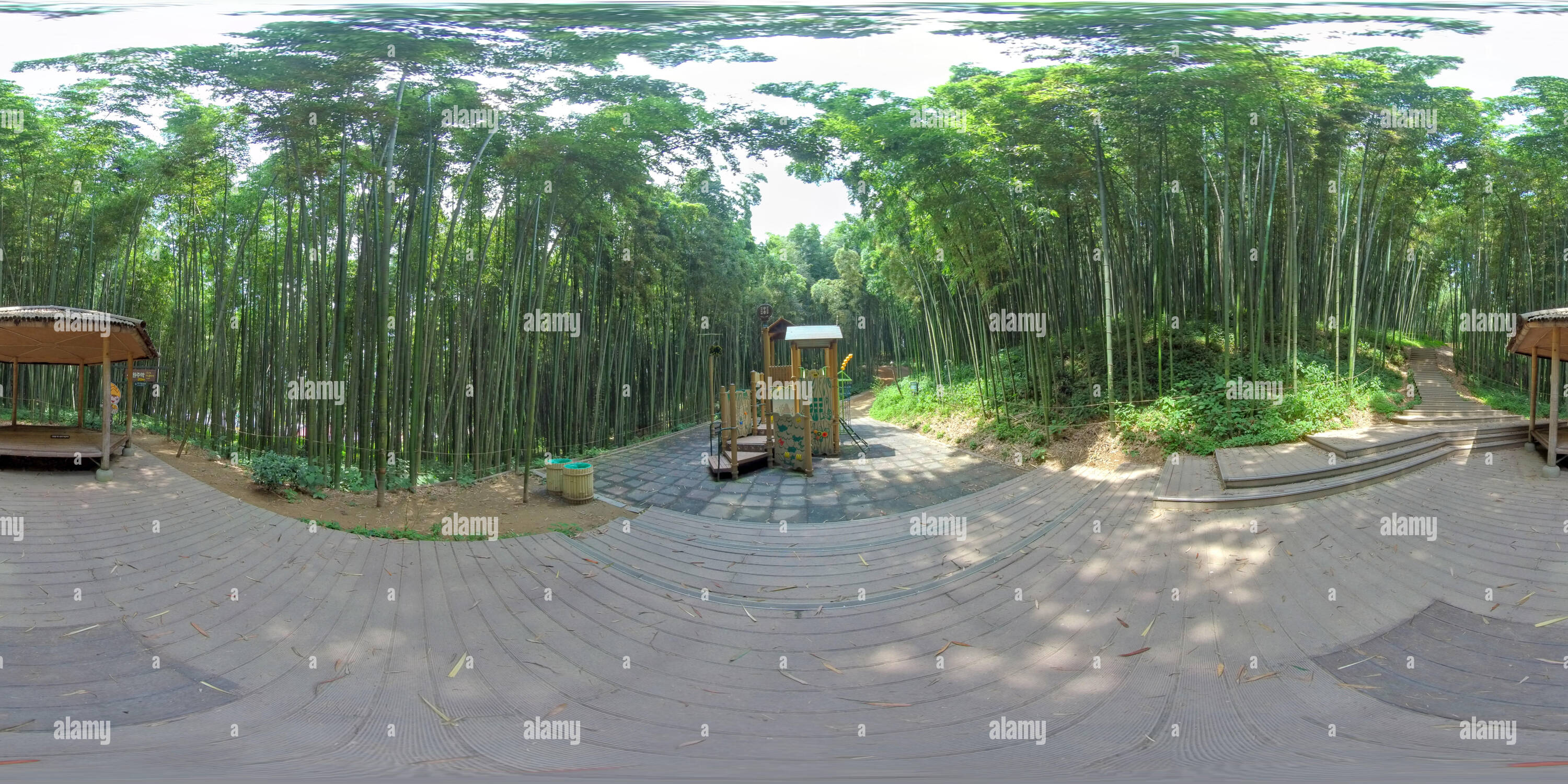 360° view of Damyang, South Korea - 24 July 2019 Juknokwon. 360 degrees ...