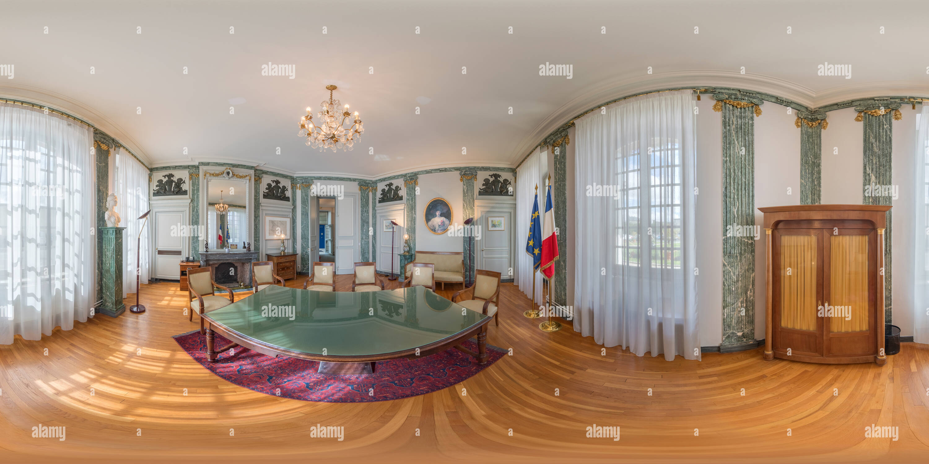 360° view of Conference room at the french city hall - Alamy
