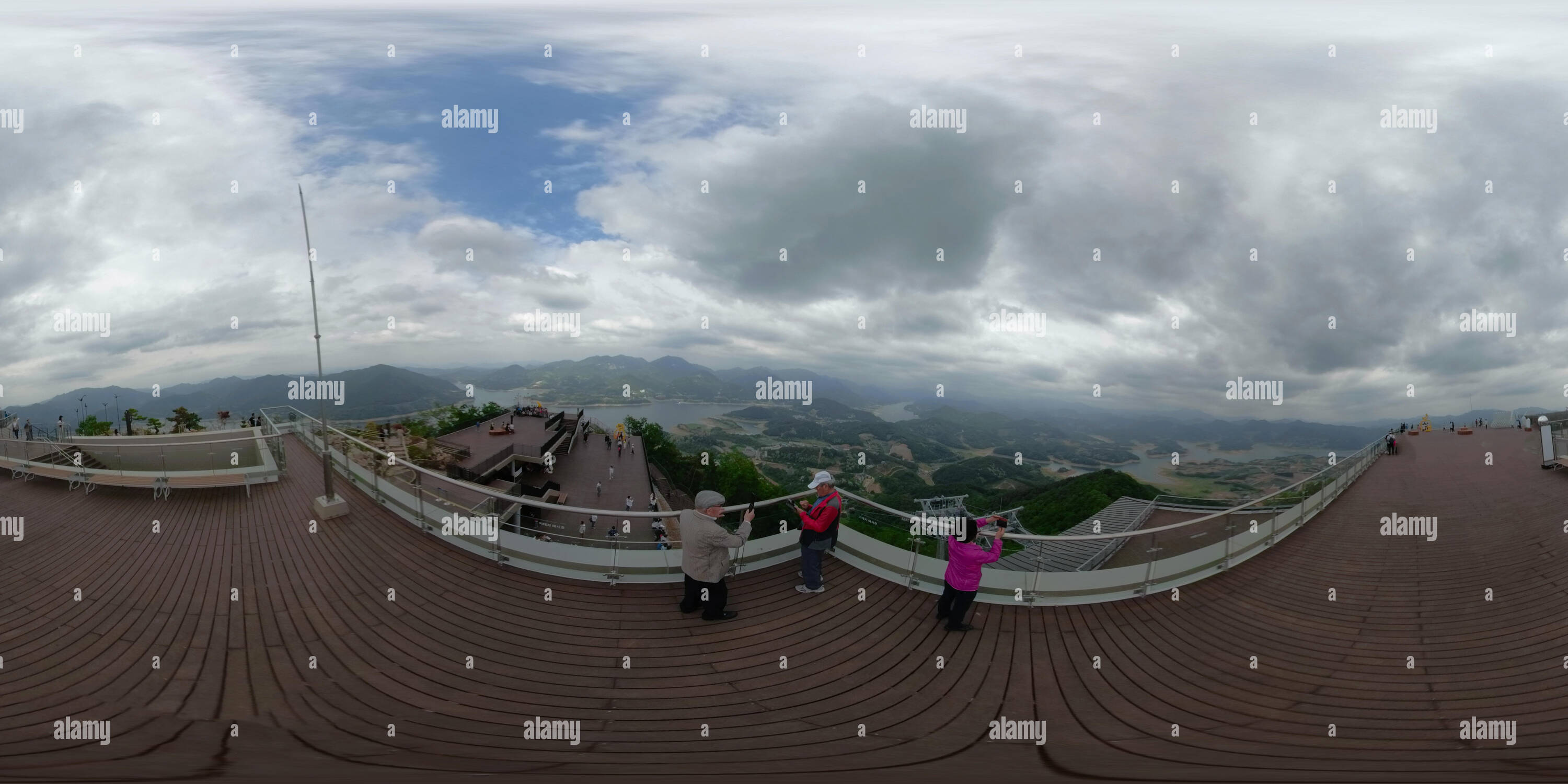 360° view of JECHEON, SOUTH KOREA 22 May 2019: 360 degrees full ...