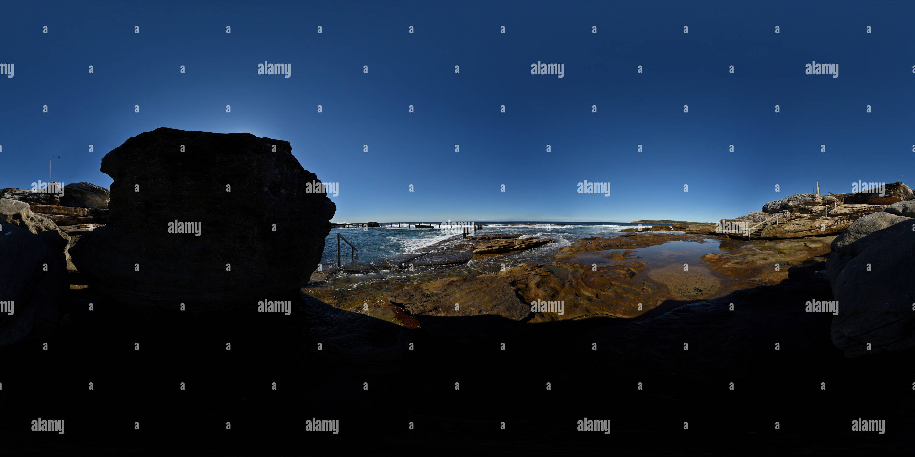 360° view of Mahon Pool, Maroubrah, Sydney, Australia - Alamy