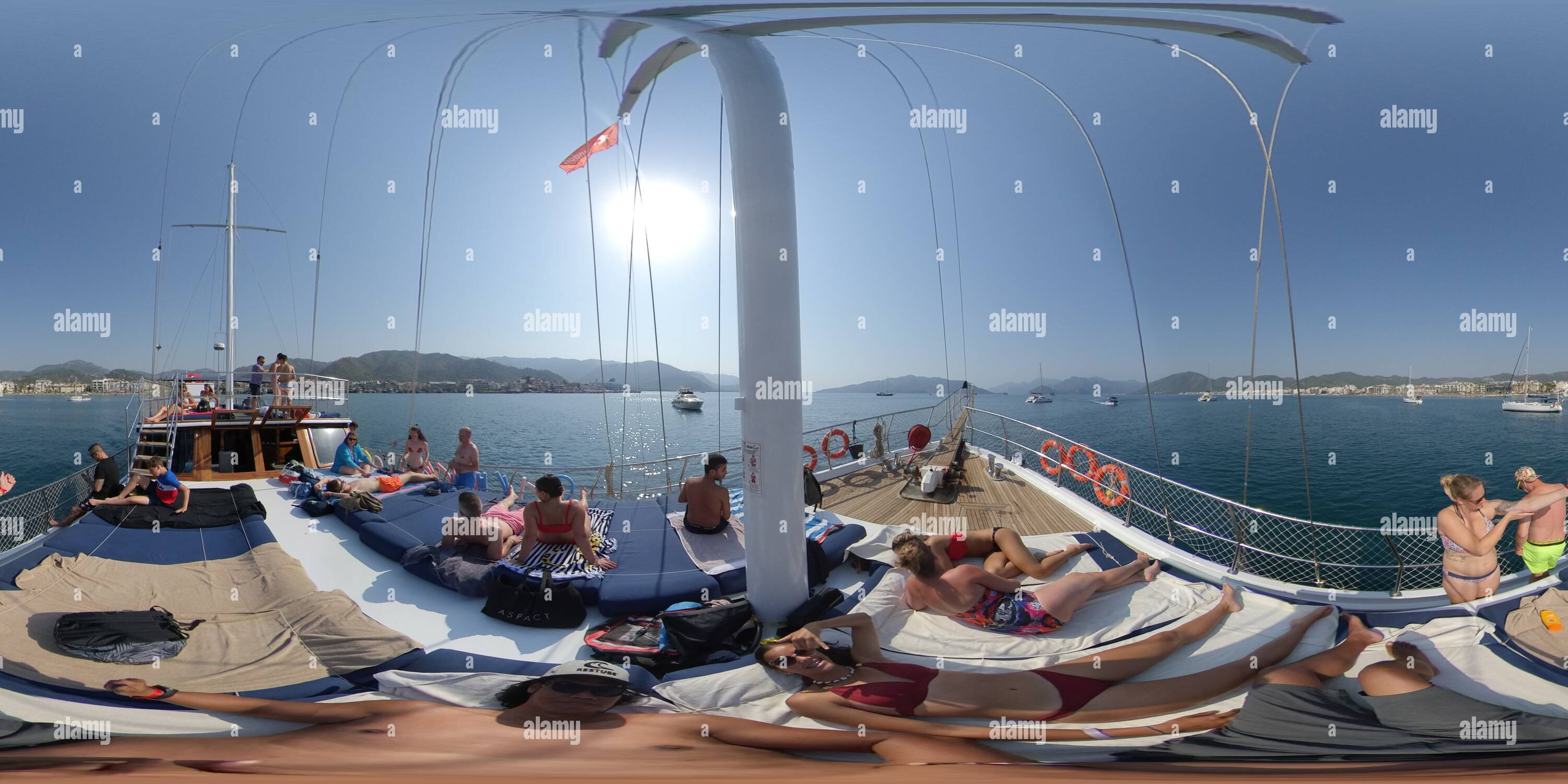 360° view of Island hopping, Marmaris, Turkey - Alamy