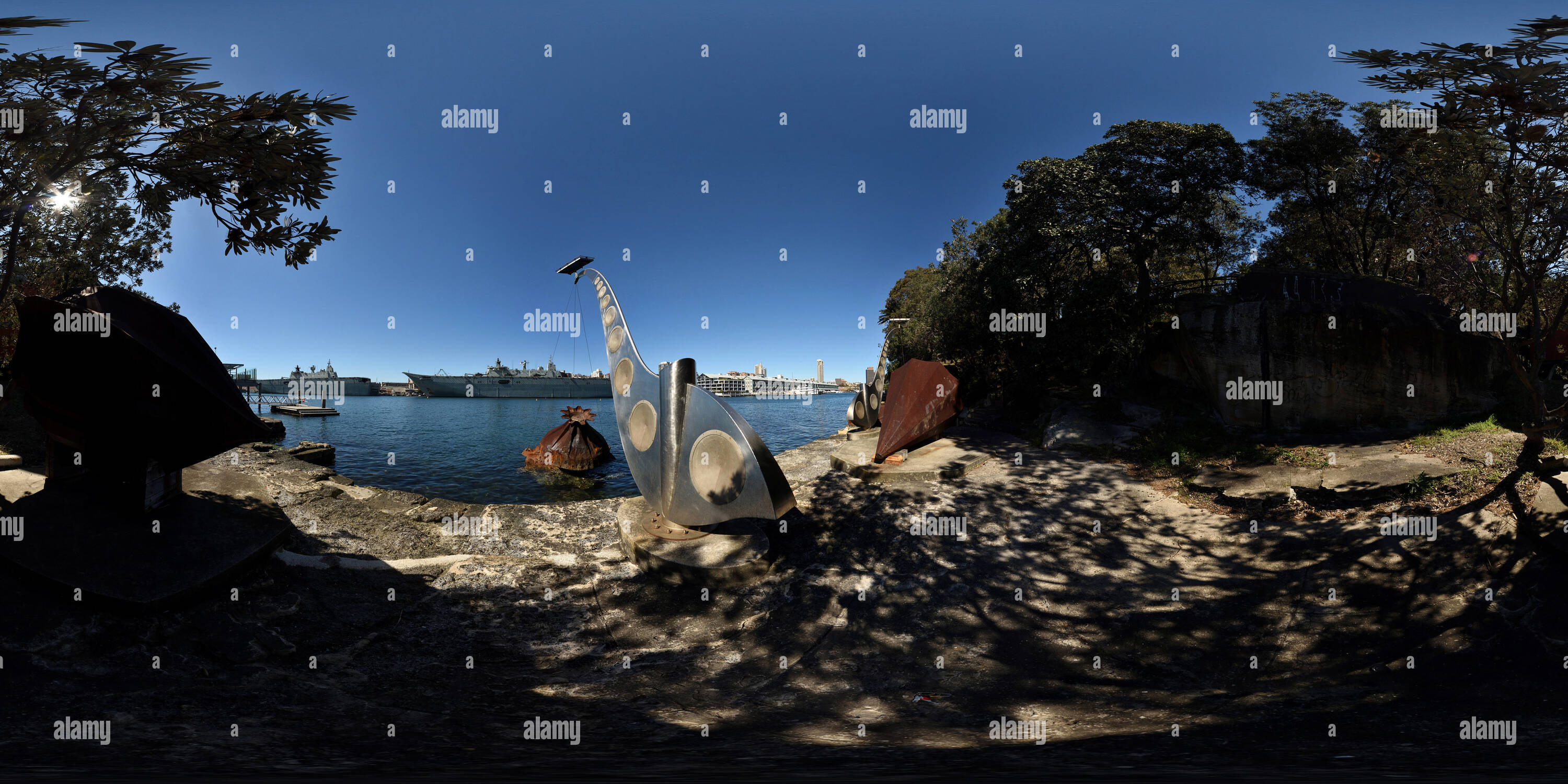 360° view of Dual Nature Sculptures by Nigel Helyer - Alamy