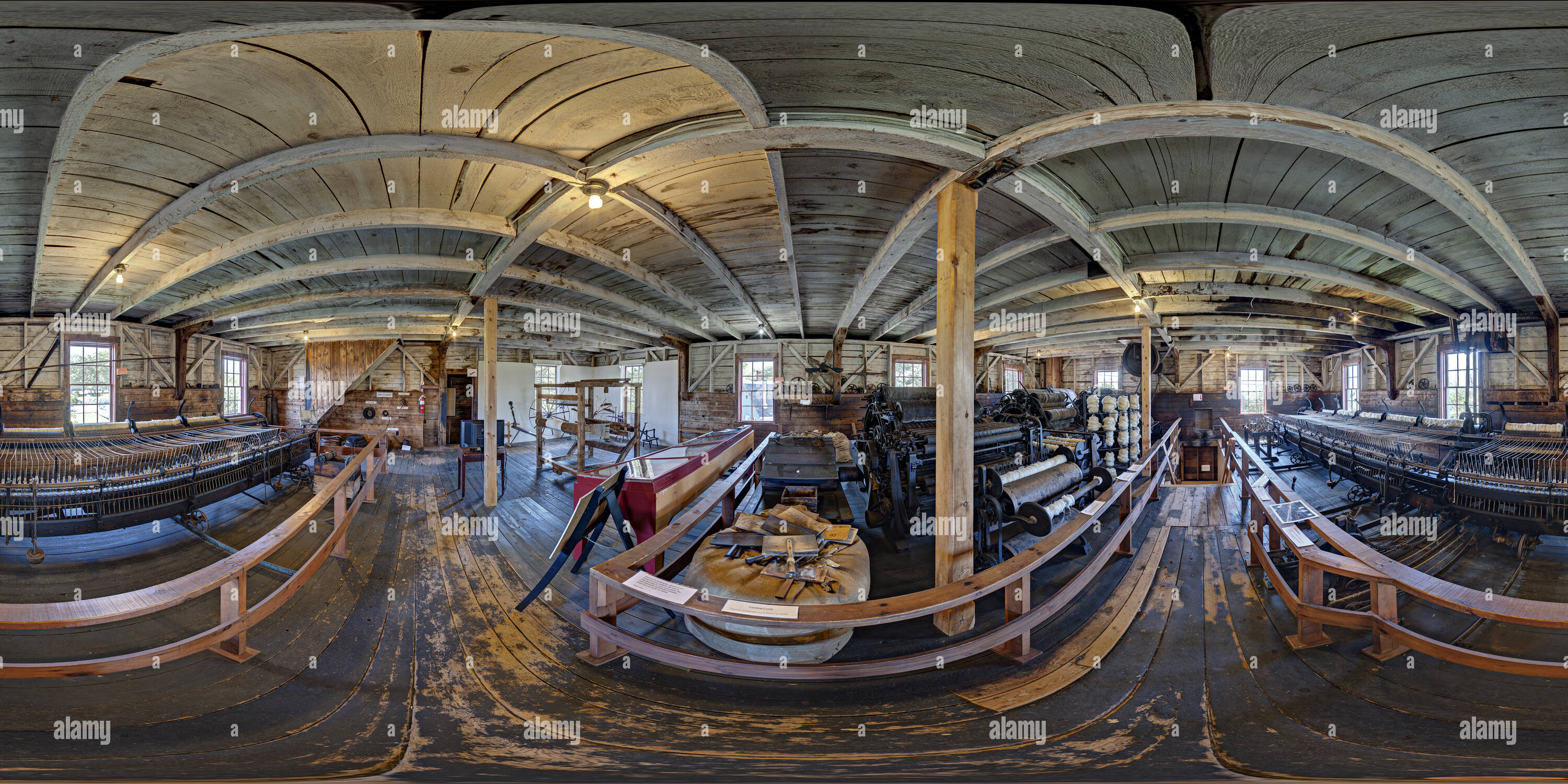 360° view of The Barrington Woolen Mill - Alamy