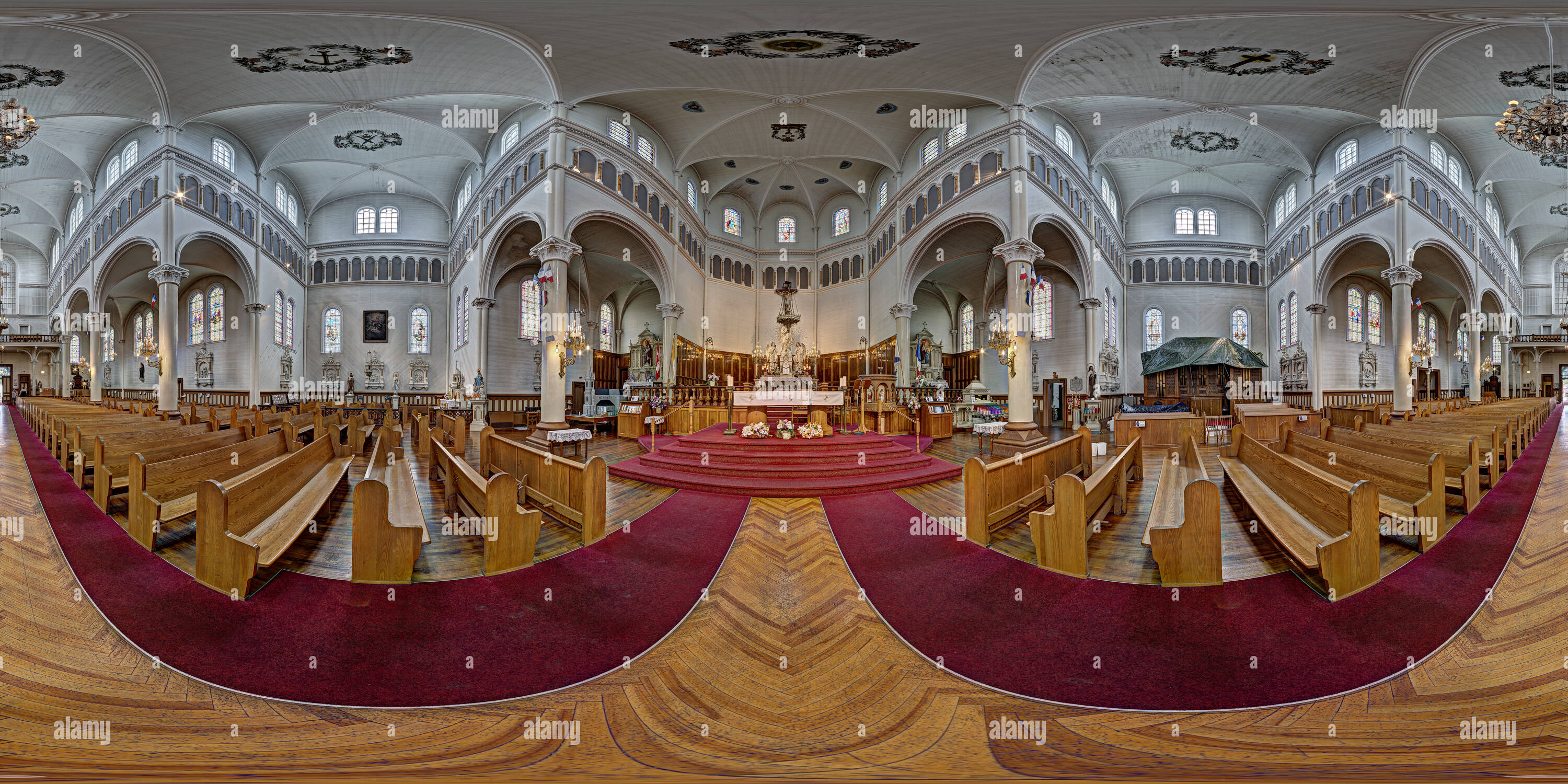 360° view of Sainte Marie Church - Alamy