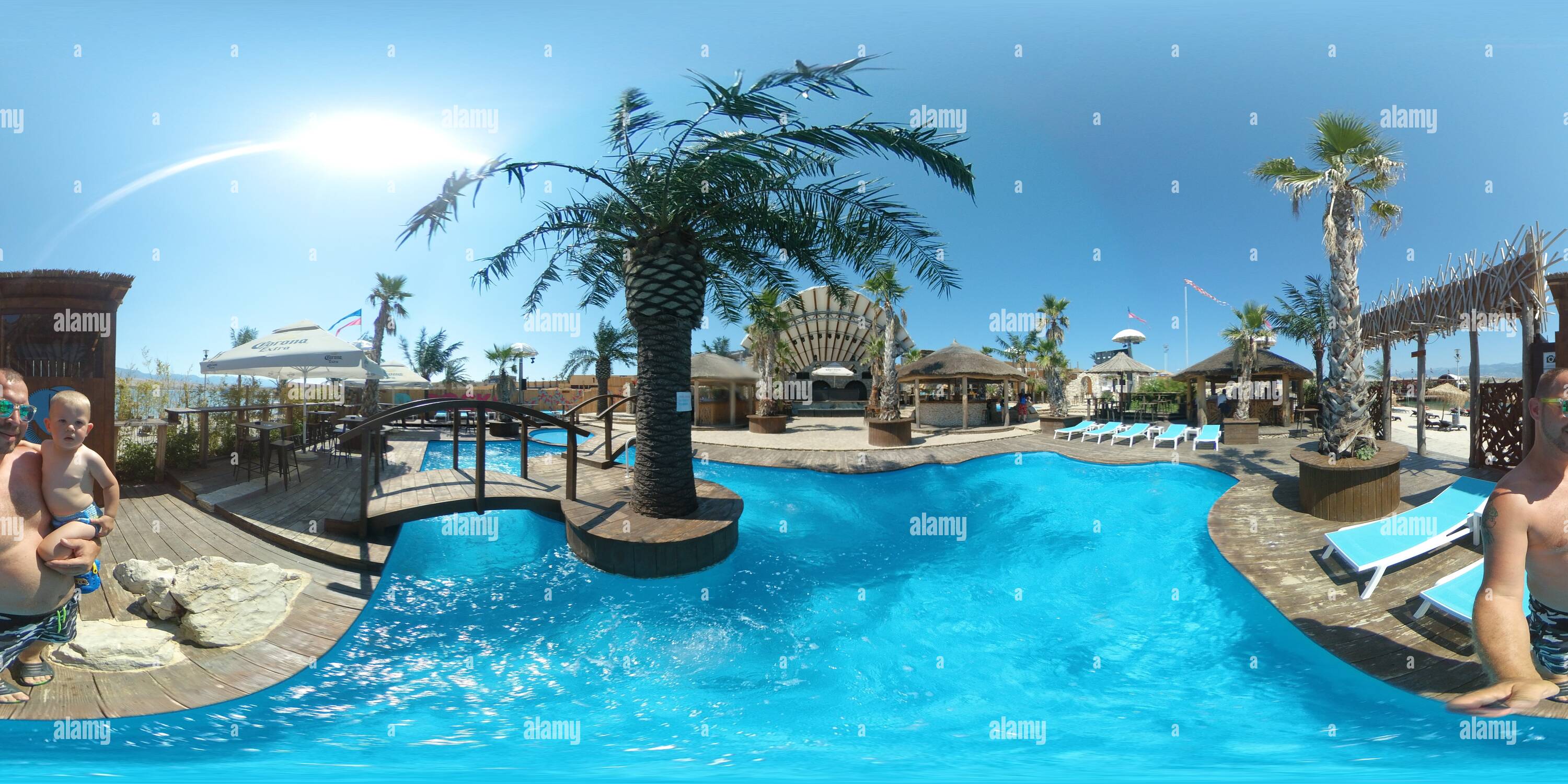 360° view of Rocks Beach Club - Alamy