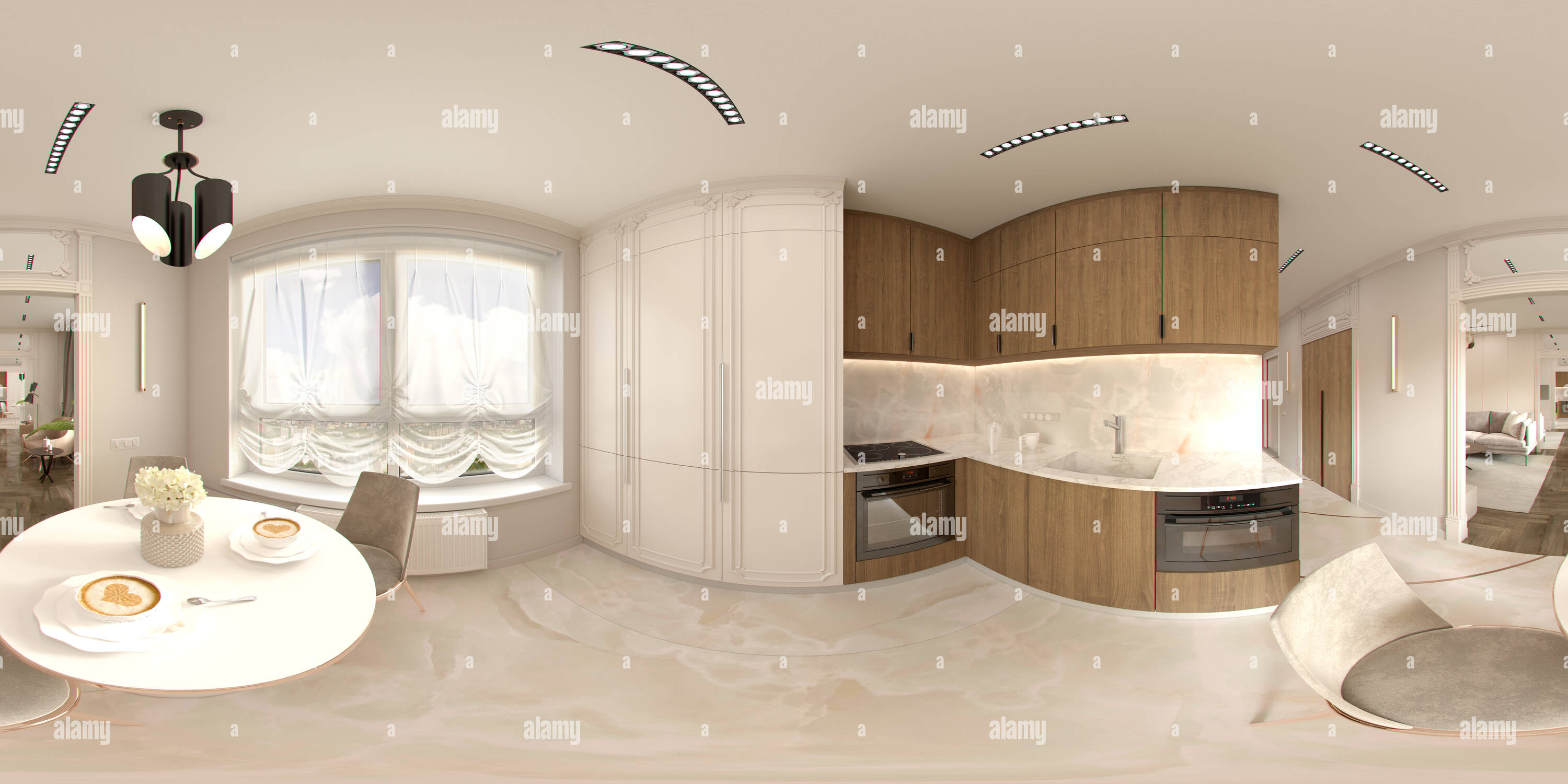 360° view of Panorama Kitchen 01 - Alamy