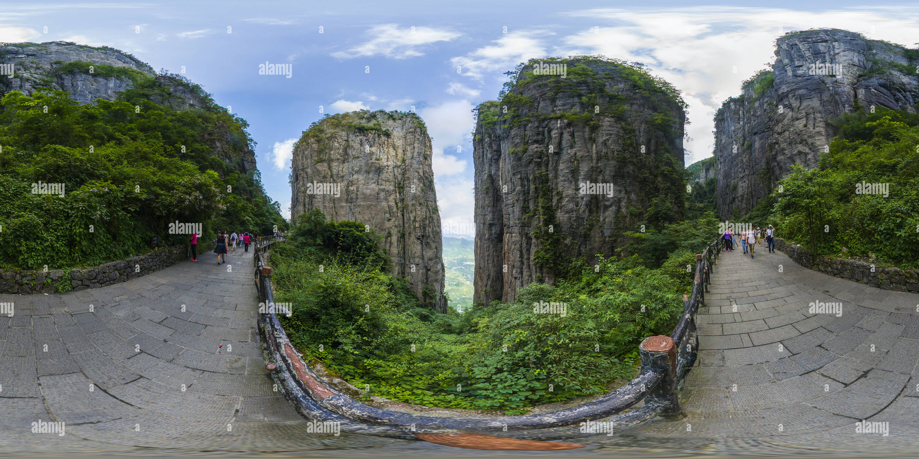 360° view of Enshi grand canyon 3 - Alamy