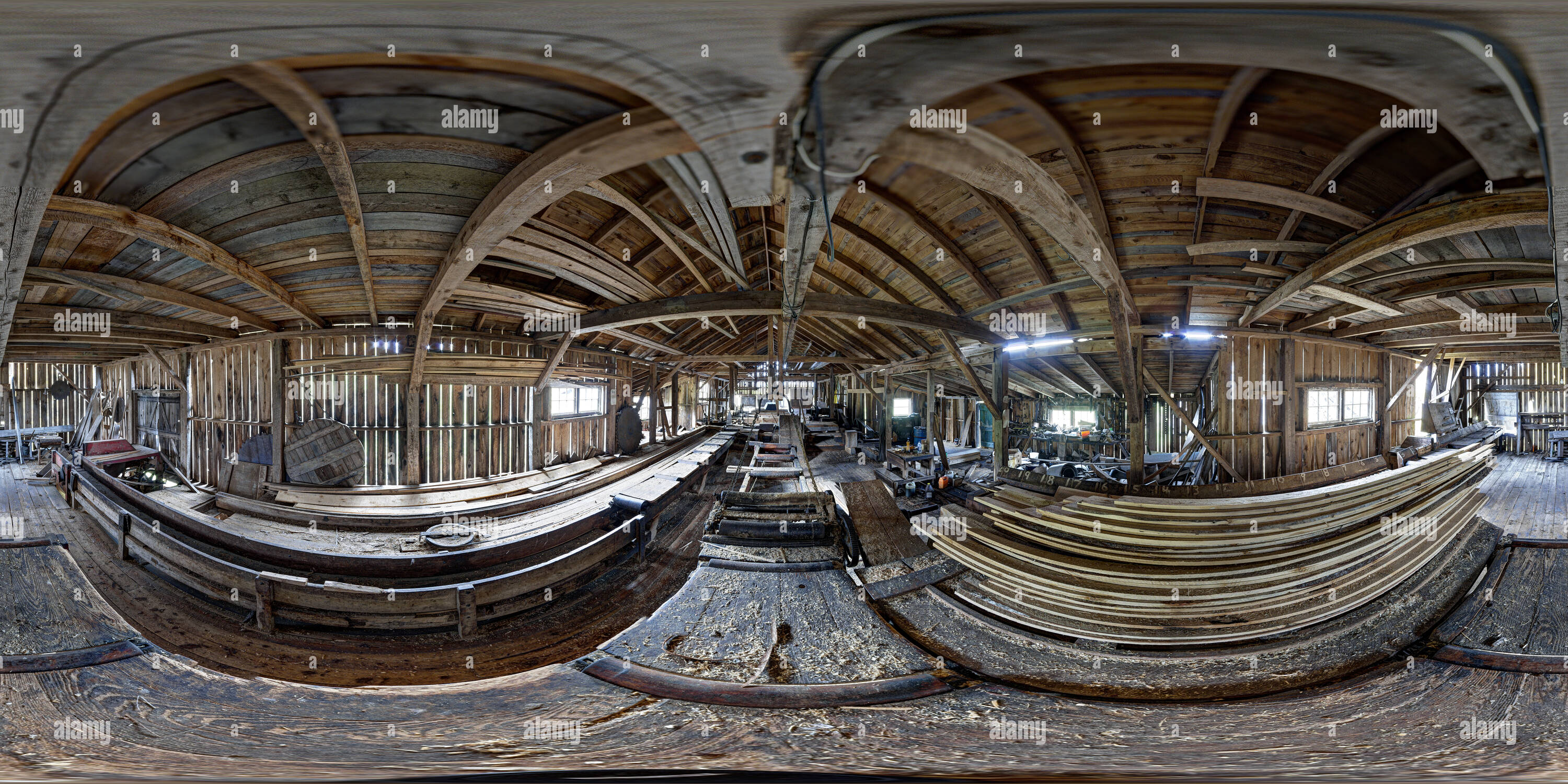 360° view of Old Mahone Bay Saw Mill - Alamy