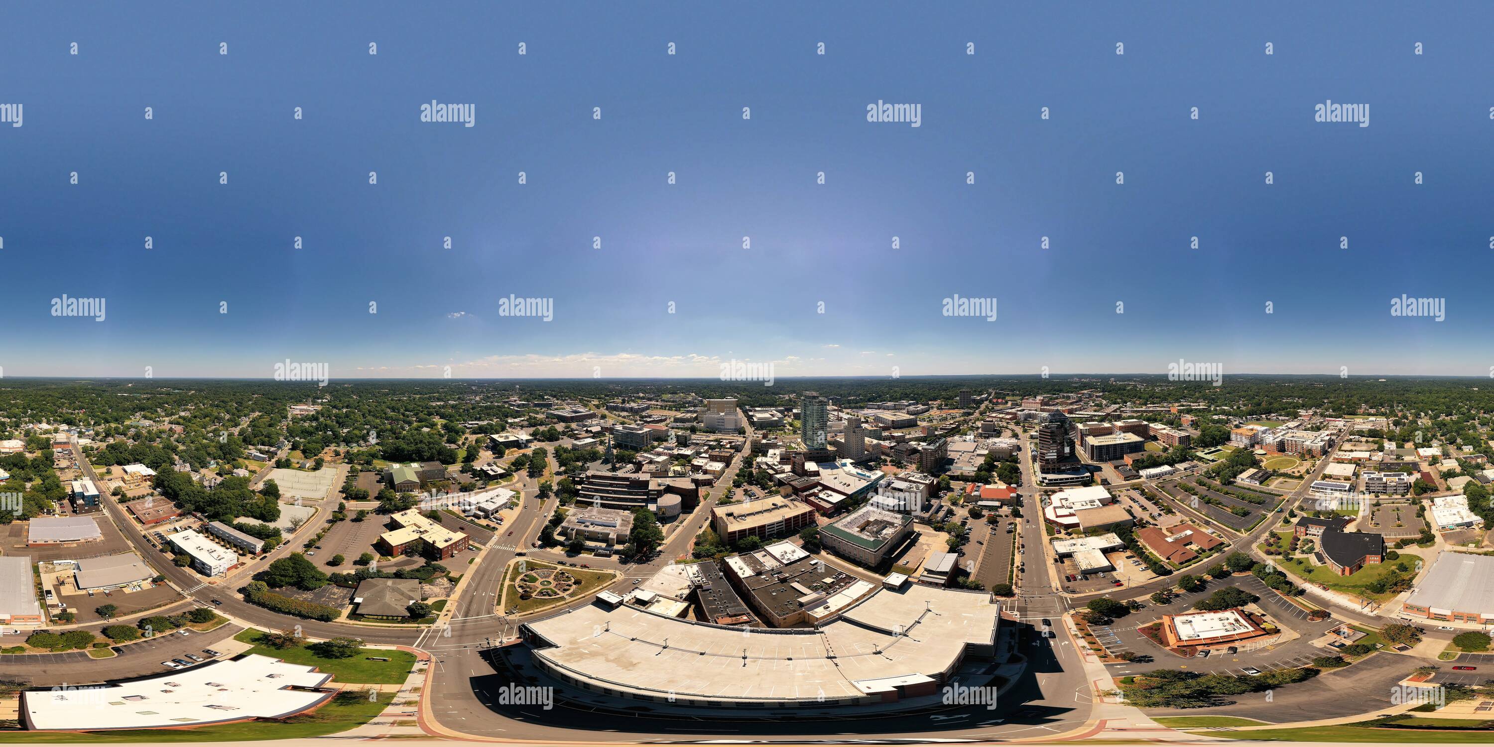 360° view of Above Durham NC - Alamy