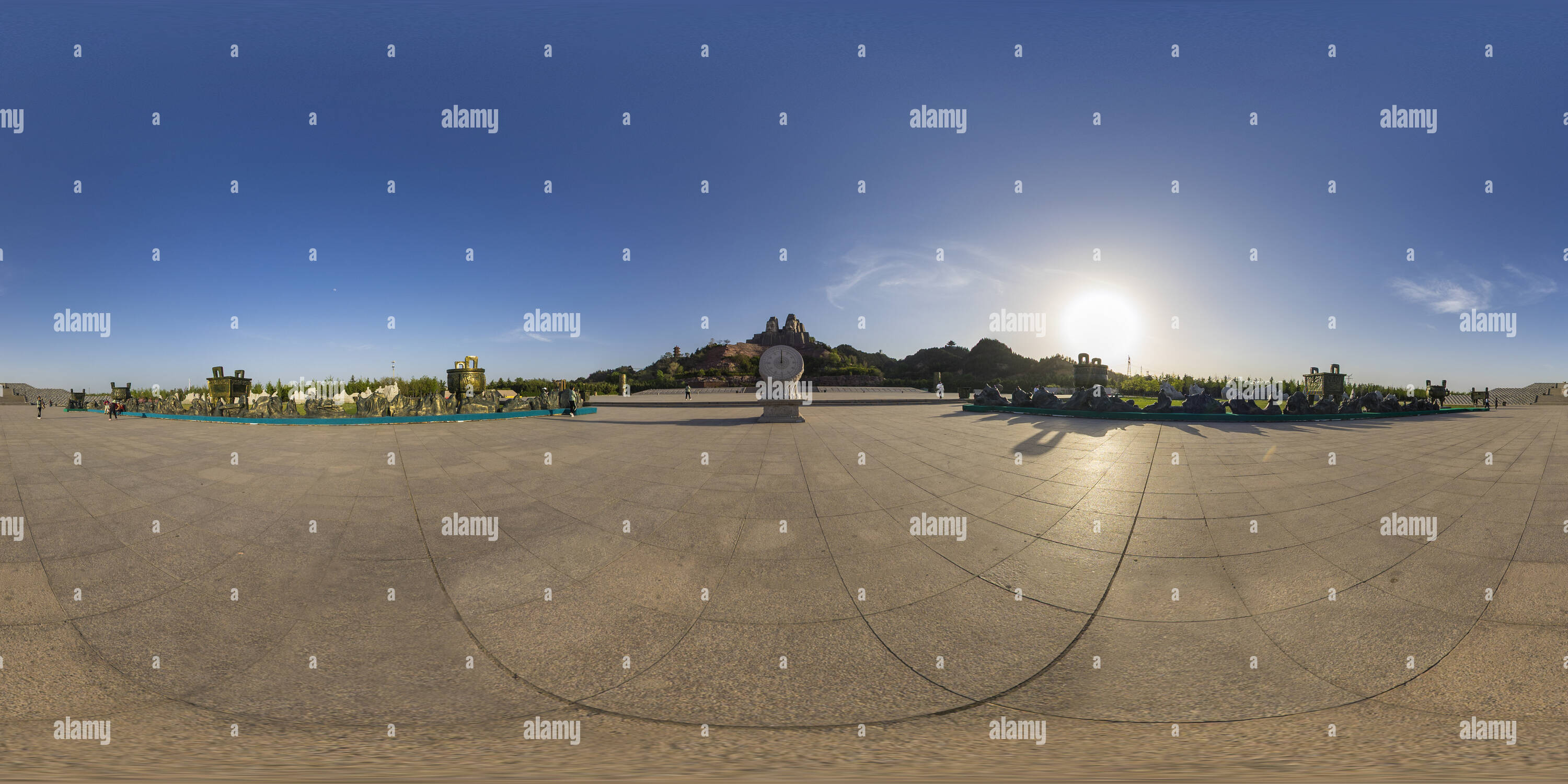 360° view of Yellow River memorial square - Alamy