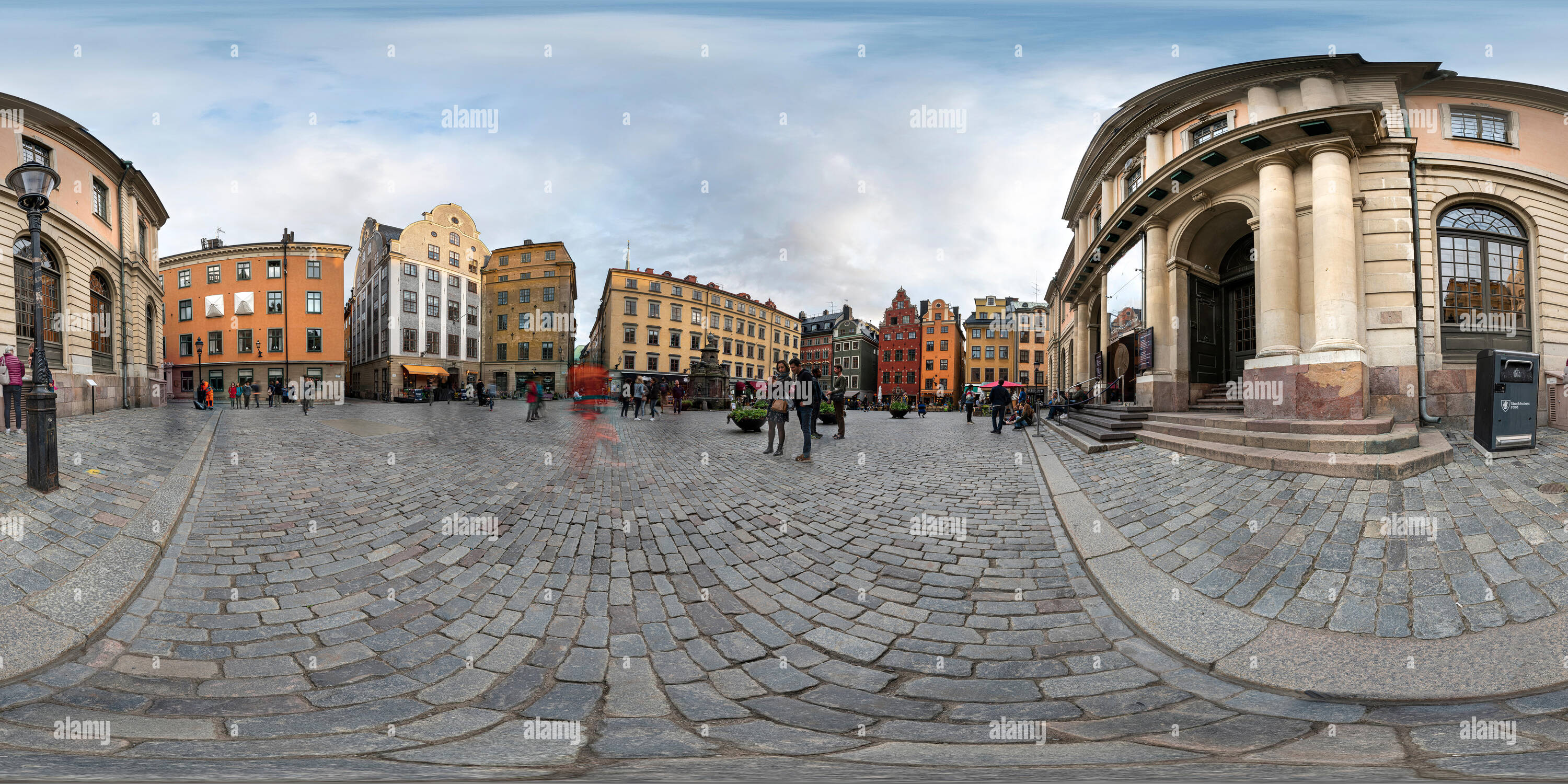 360° view of Stockholm, Sweden. September 2019. The 360 degree ...