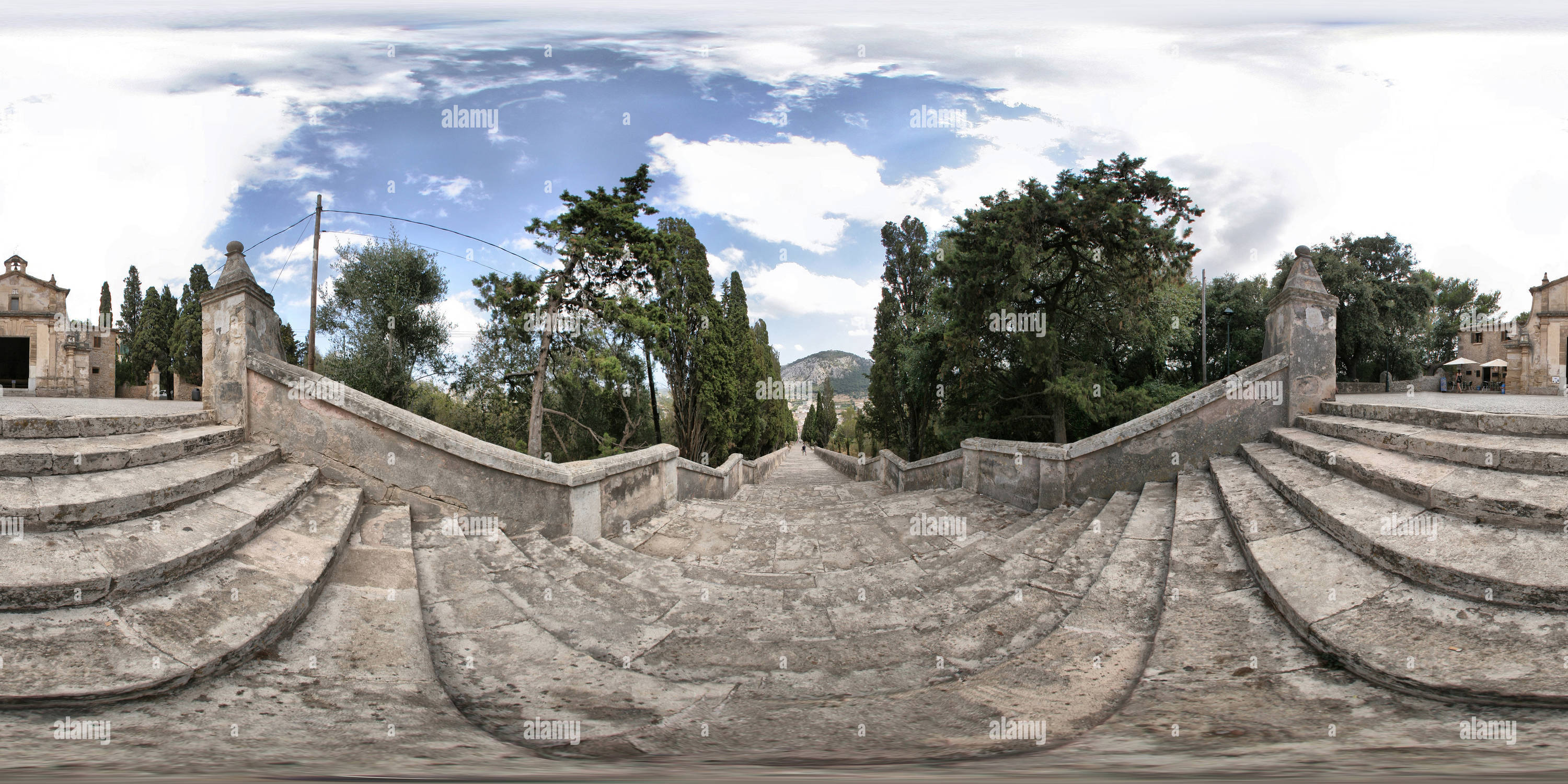 Calvari steps pollensa mallorca spain -Fotos und -Bildmaterial in hoher ...