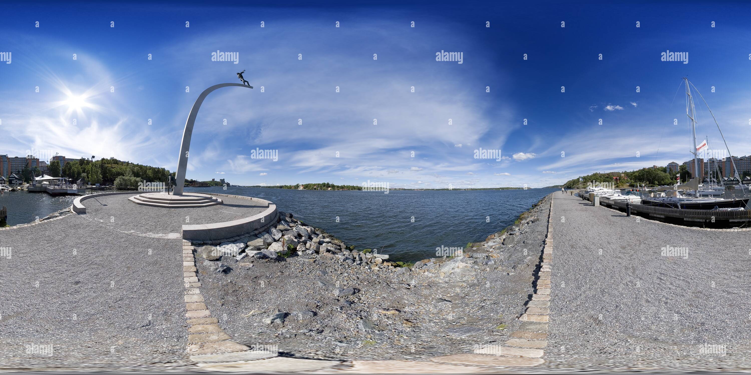360 °-Ansicht auf Nacka Strand, (Gott, unserem Vater, auf dem ...