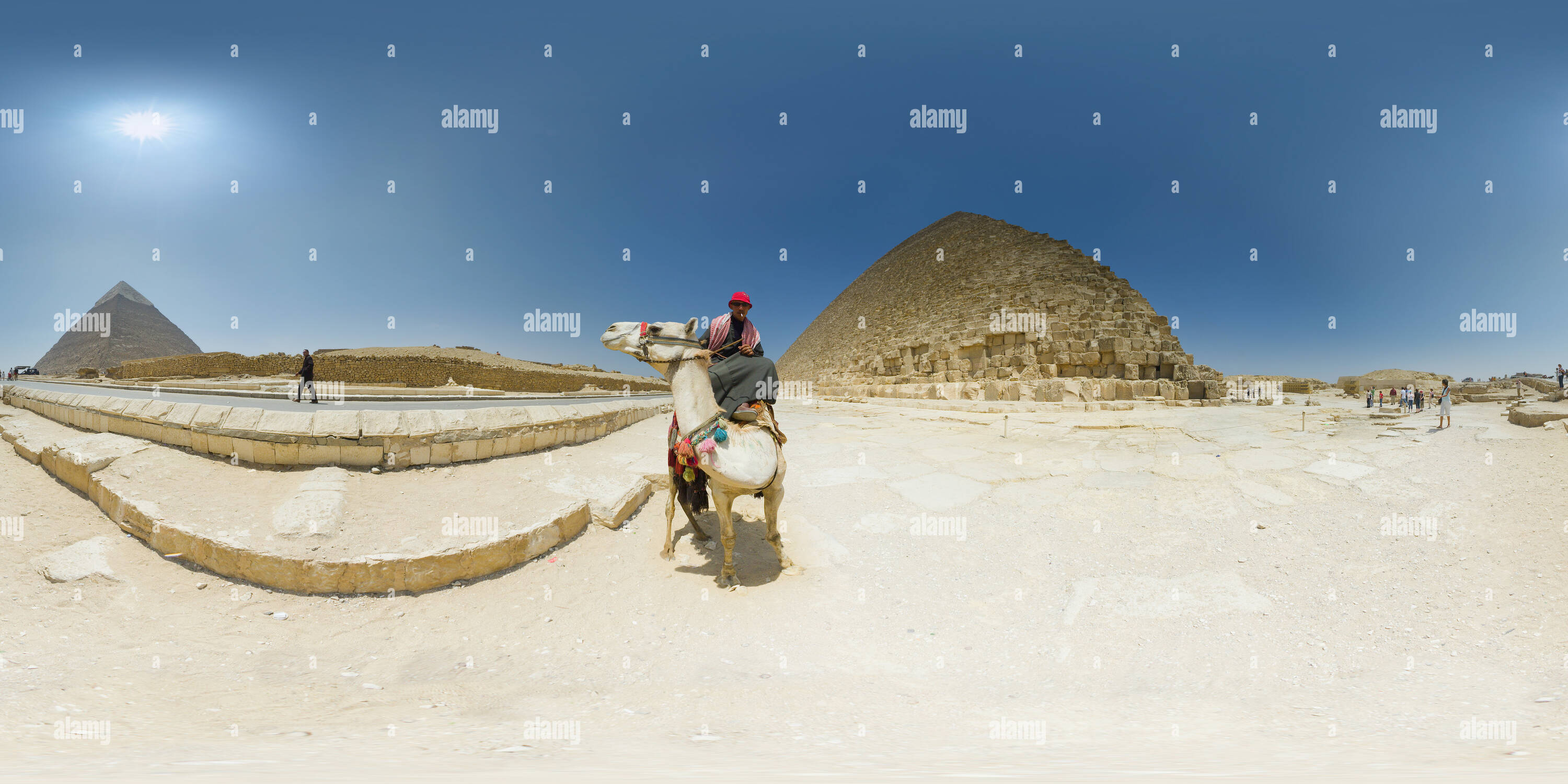 360 °-Ansicht auf Cheops-pyramide - Gizeh (Kairo, Ägypten - Alamy