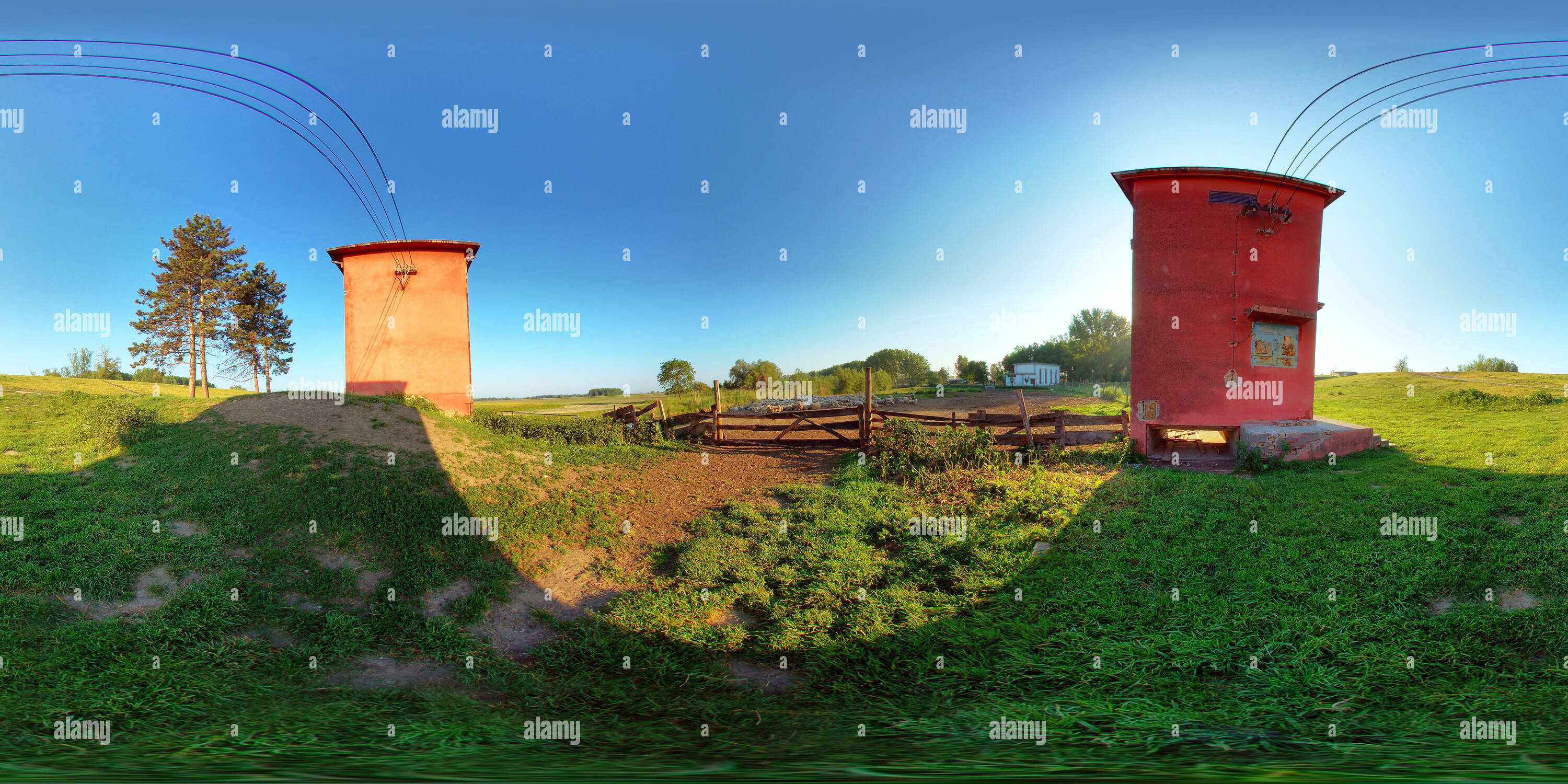 360 °-Ansicht auf Stara Crpna Stanica Begec - Alamy