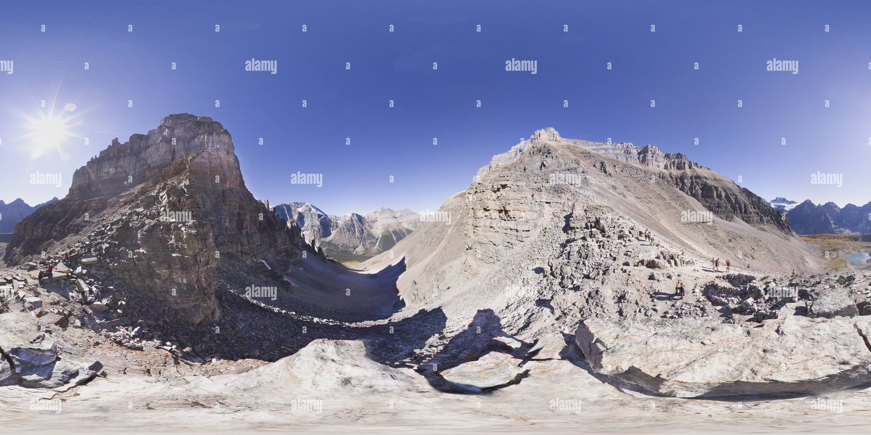 360 °-Ansicht auf Sentinel Pass, Banff National Park, Kanada - Alamy