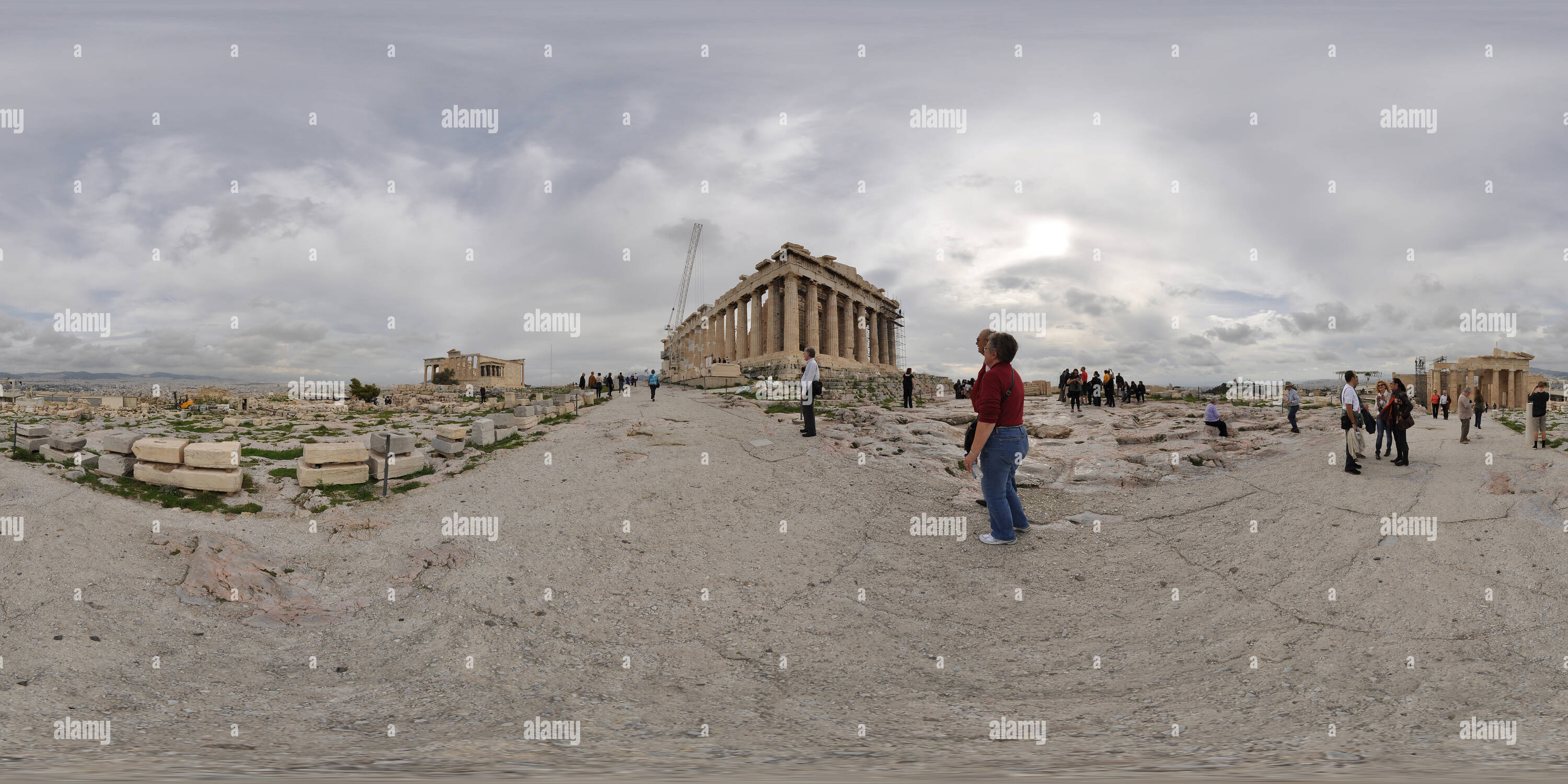 360 °-Ansicht auf Der Parthenon, Akropolis, Athen - Alamy