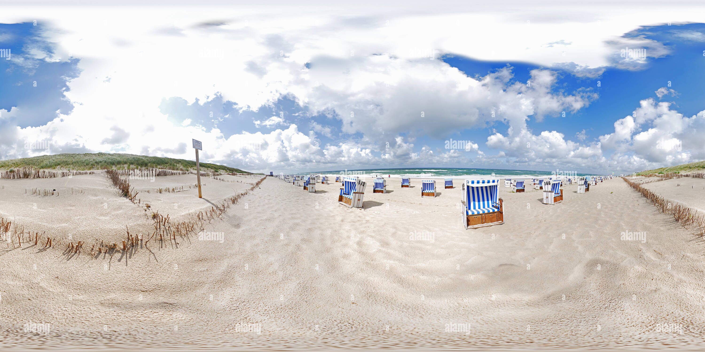 360 °-Ansicht auf Sylt Strand bei Liste - Listlandstraße - Alamy