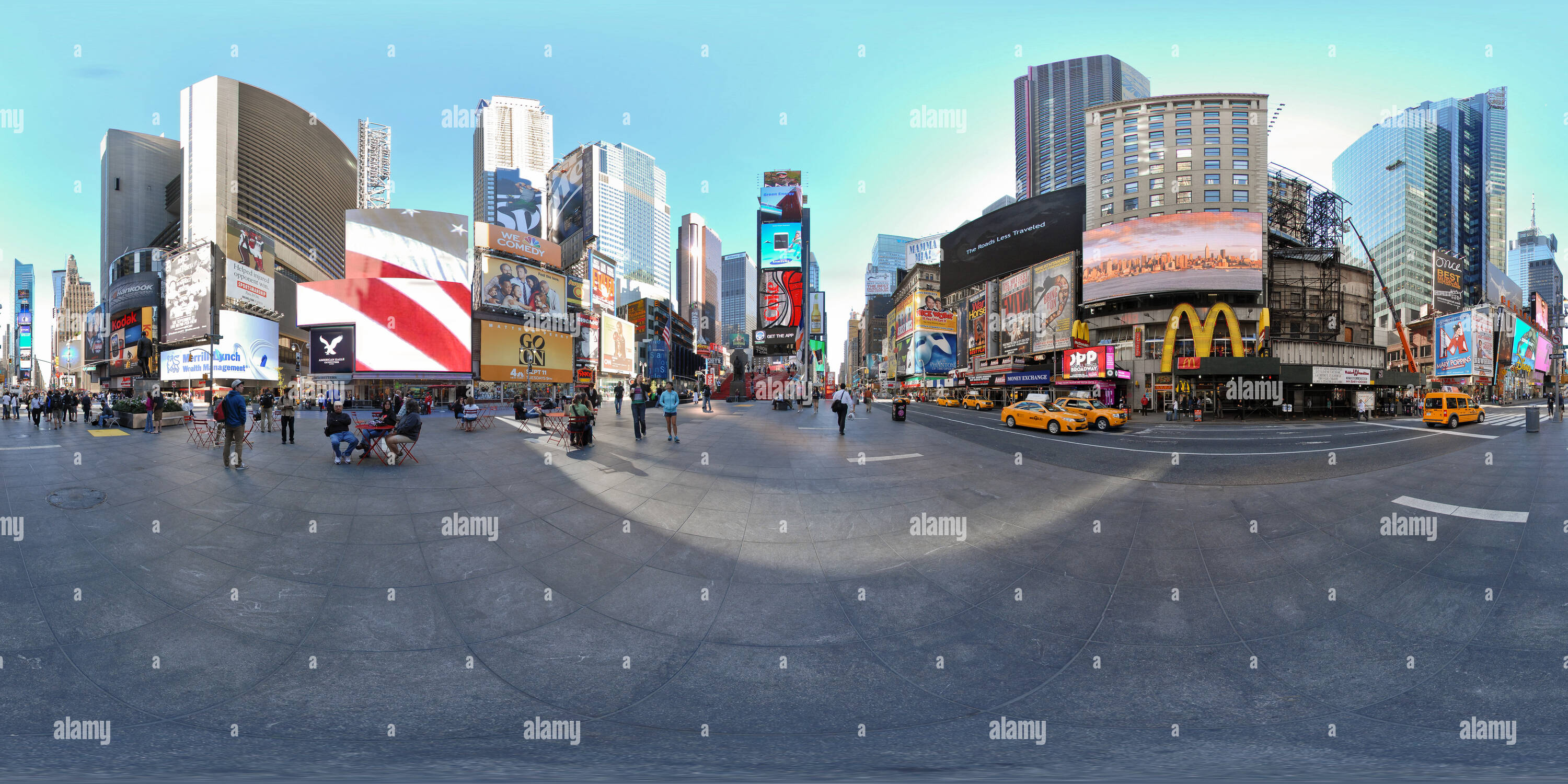 360 °-Ansicht auf New York Times Square - Alamy