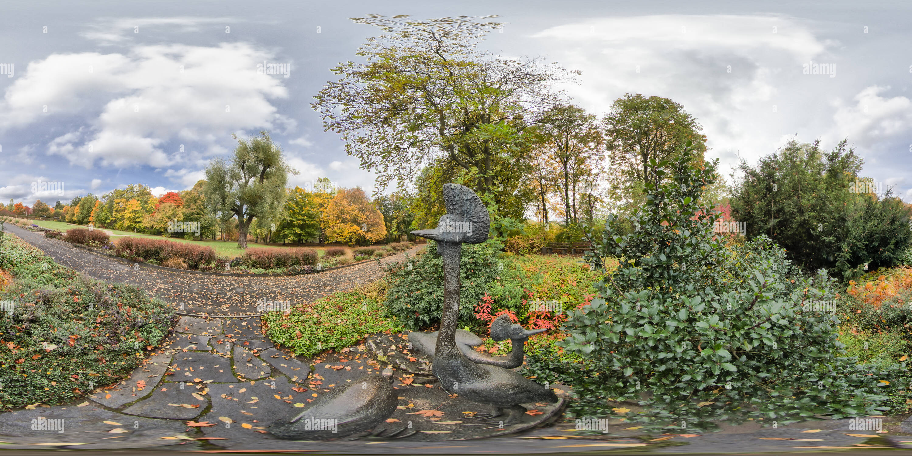 360 °-Ansicht auf Plauen Stadtpark Pano 7 - Alamy