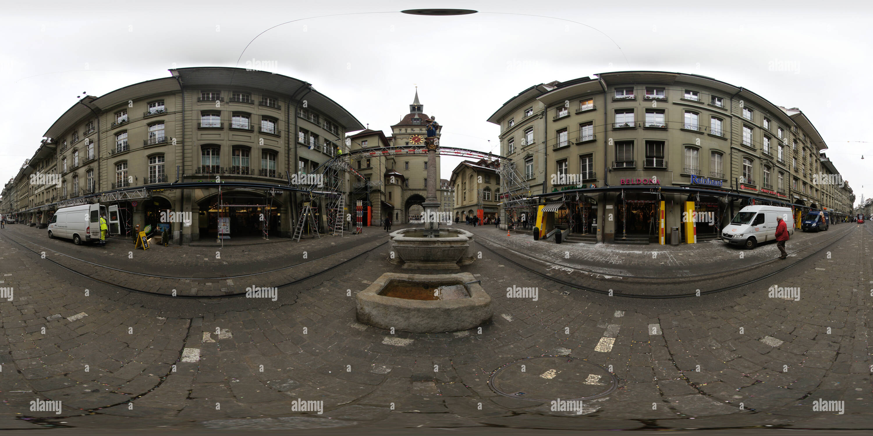 360 °-Ansicht auf Schweiz Bern Anna-Seiler-Brunnen - Alamy