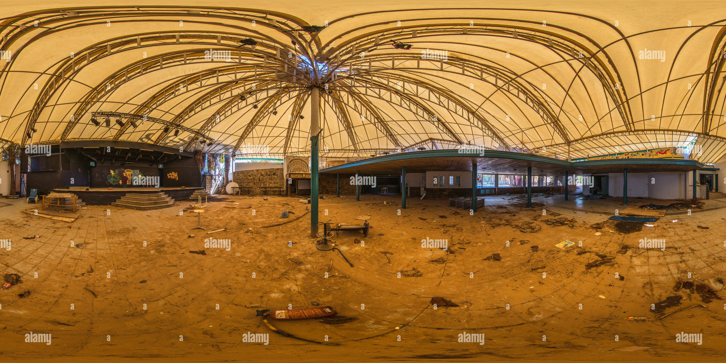 360 °-Ansicht auf Verlorene Orte, Hotel Stella Canaris 3, Morro Jable ...