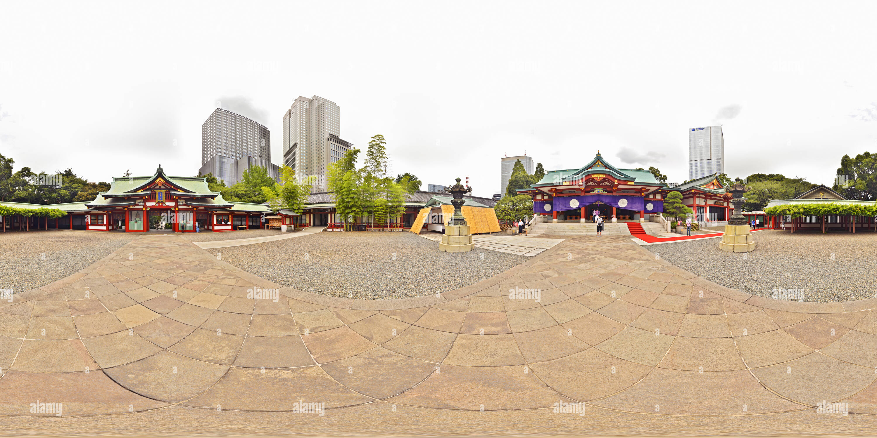 360 °-Ansicht auf Hie Schrein Akasaka - Tokio - Alamy
