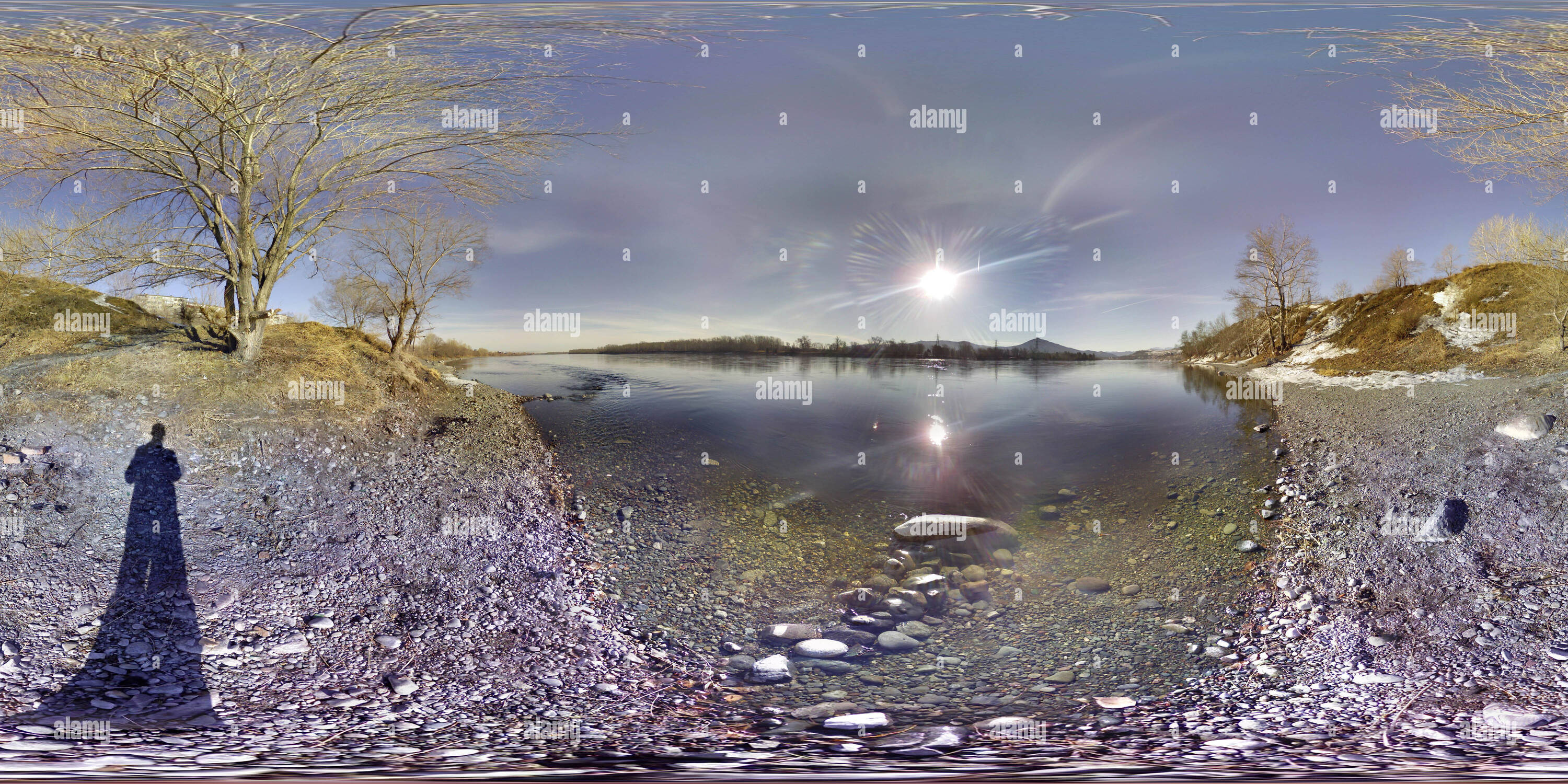 360 °-Ansicht auf Sayanogorsk Jenissej Panorama - Alamy