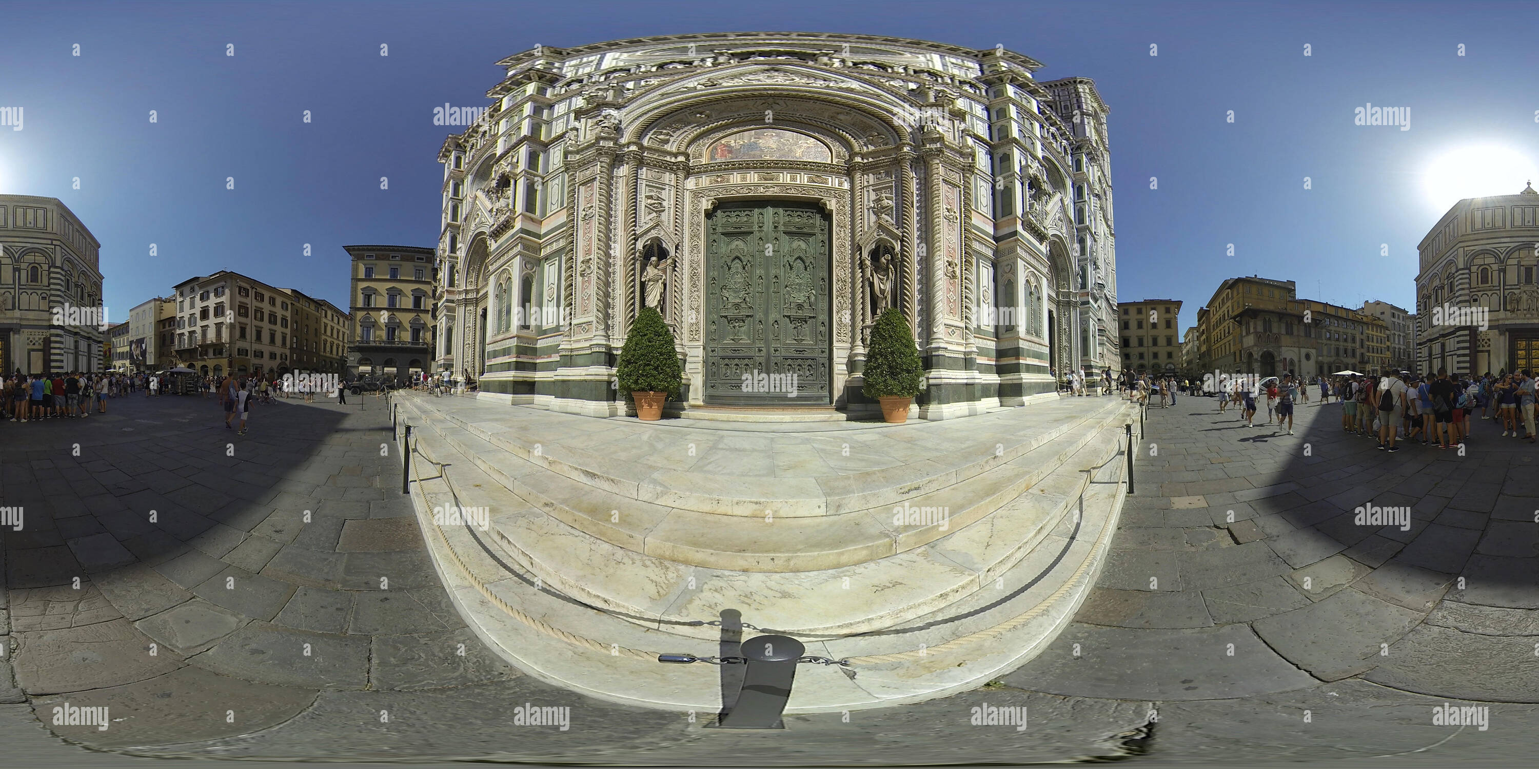 360 °-Ansicht auf Florenz ist die Hauptstadt der italienischen Region ...
