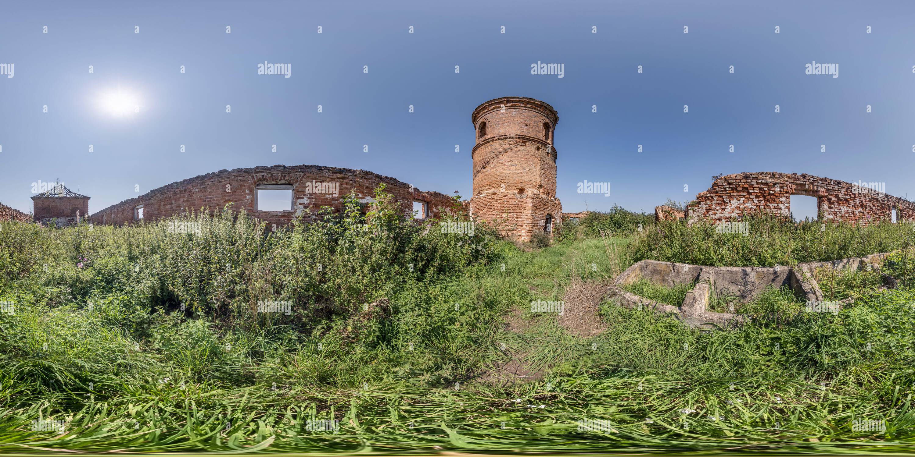 Vue à 360° de full seamless sphérique hdri 360 panorama à l'intérieur ...