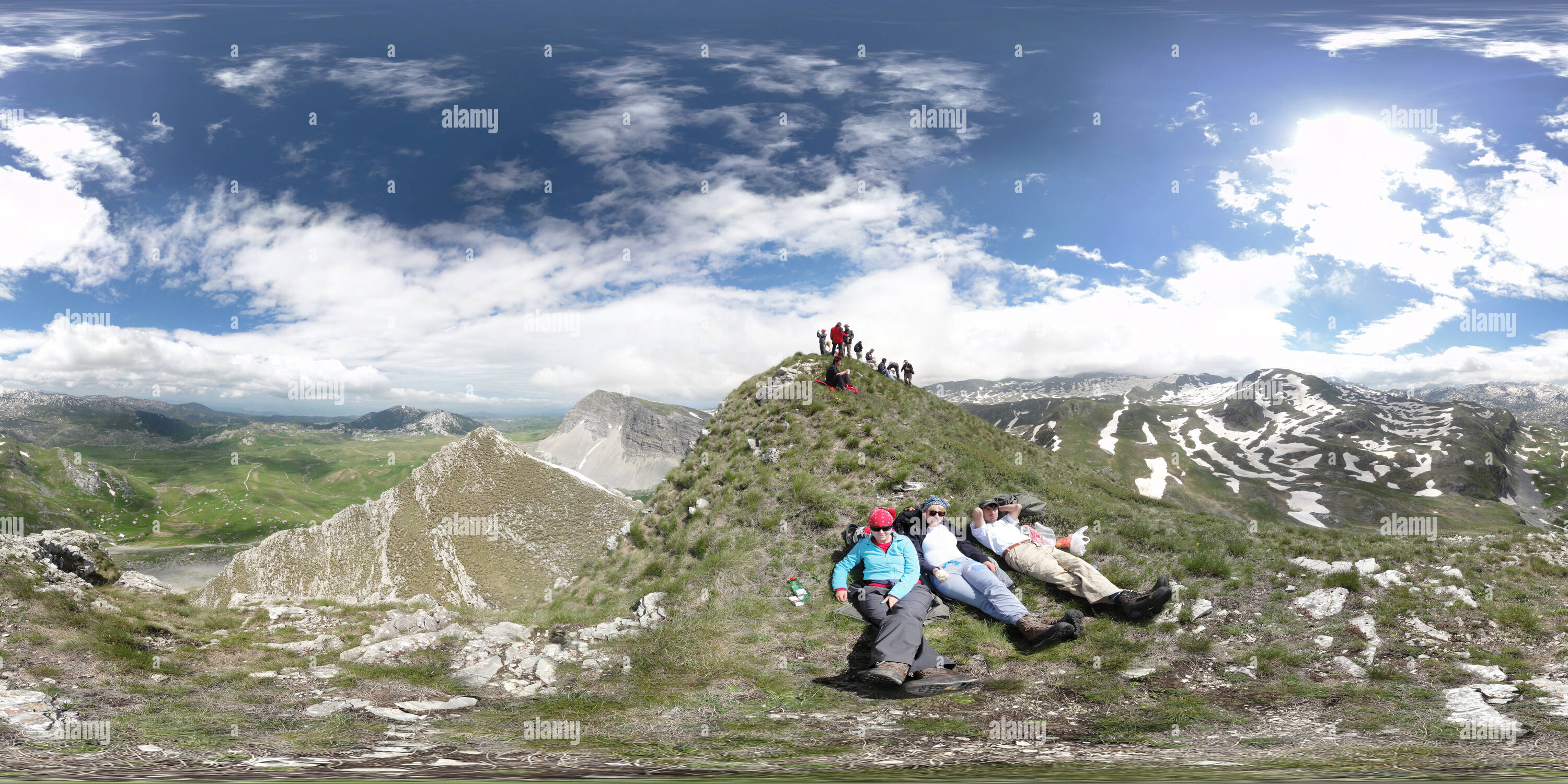 Vue à 360° de Mali Zurim montagne (1965m) Ranka, Jelena et M. Pedja - Alamy
