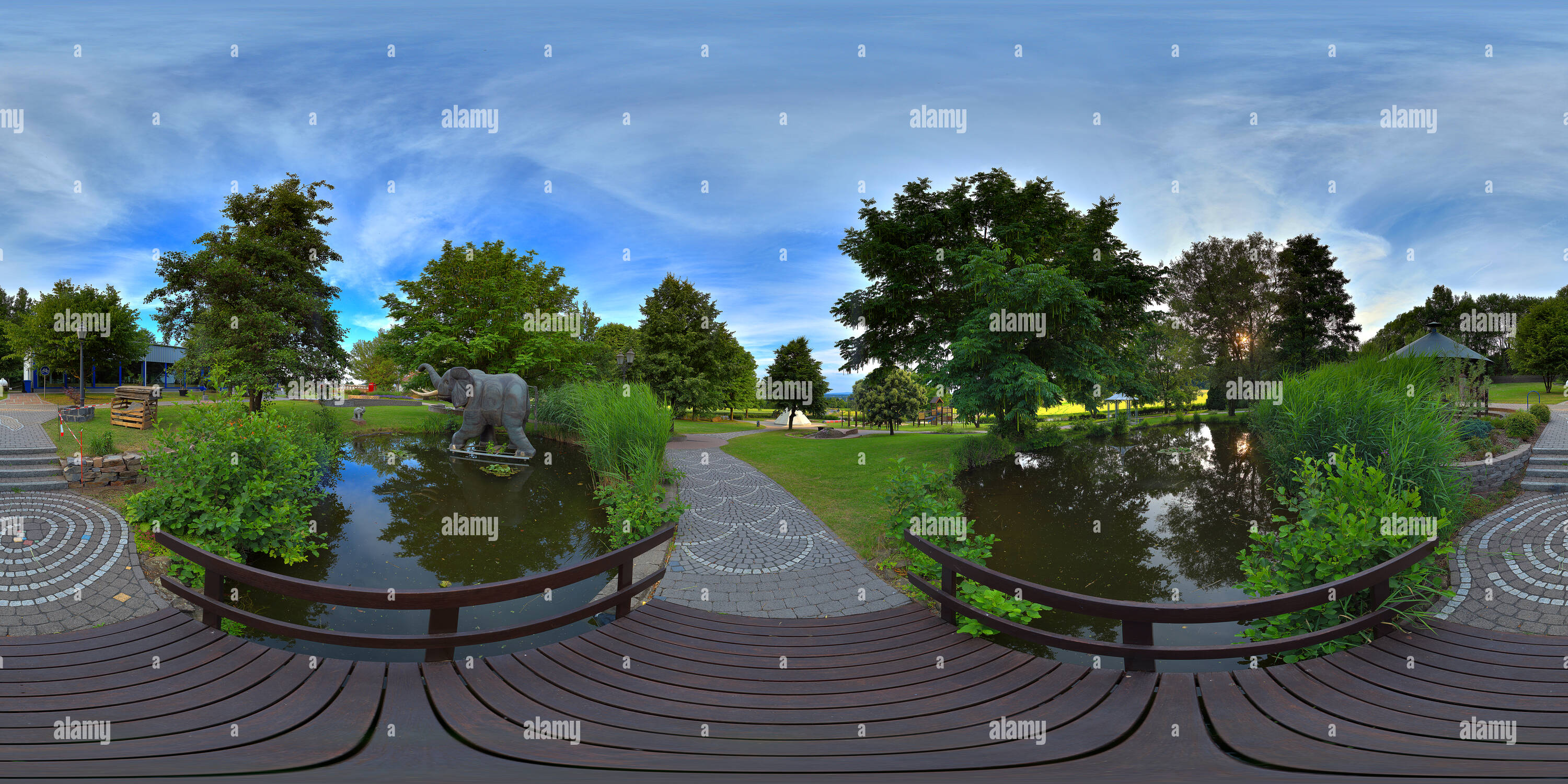 Vue à 360° de -Alten Buseck- Barfußpark suis Eltersberg - Alamy