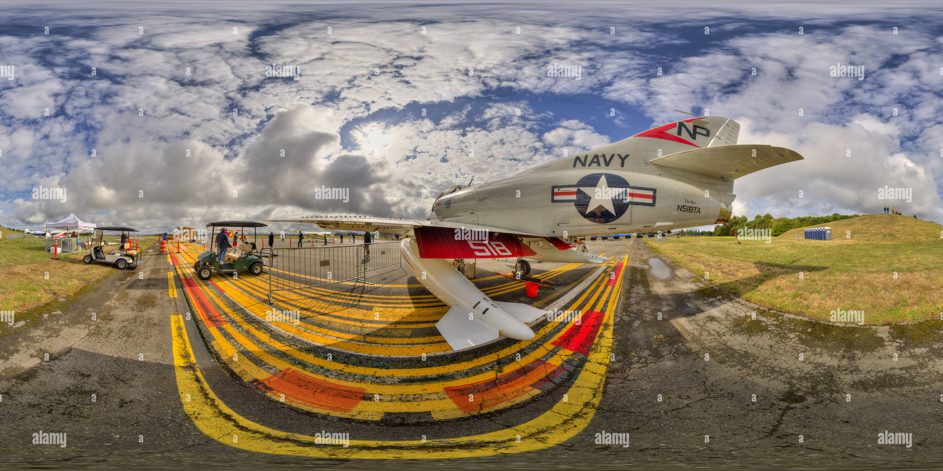 Vue à 360° de TA-4J Skyhawk, vue Tailhook, week-end, avions de Paine ...